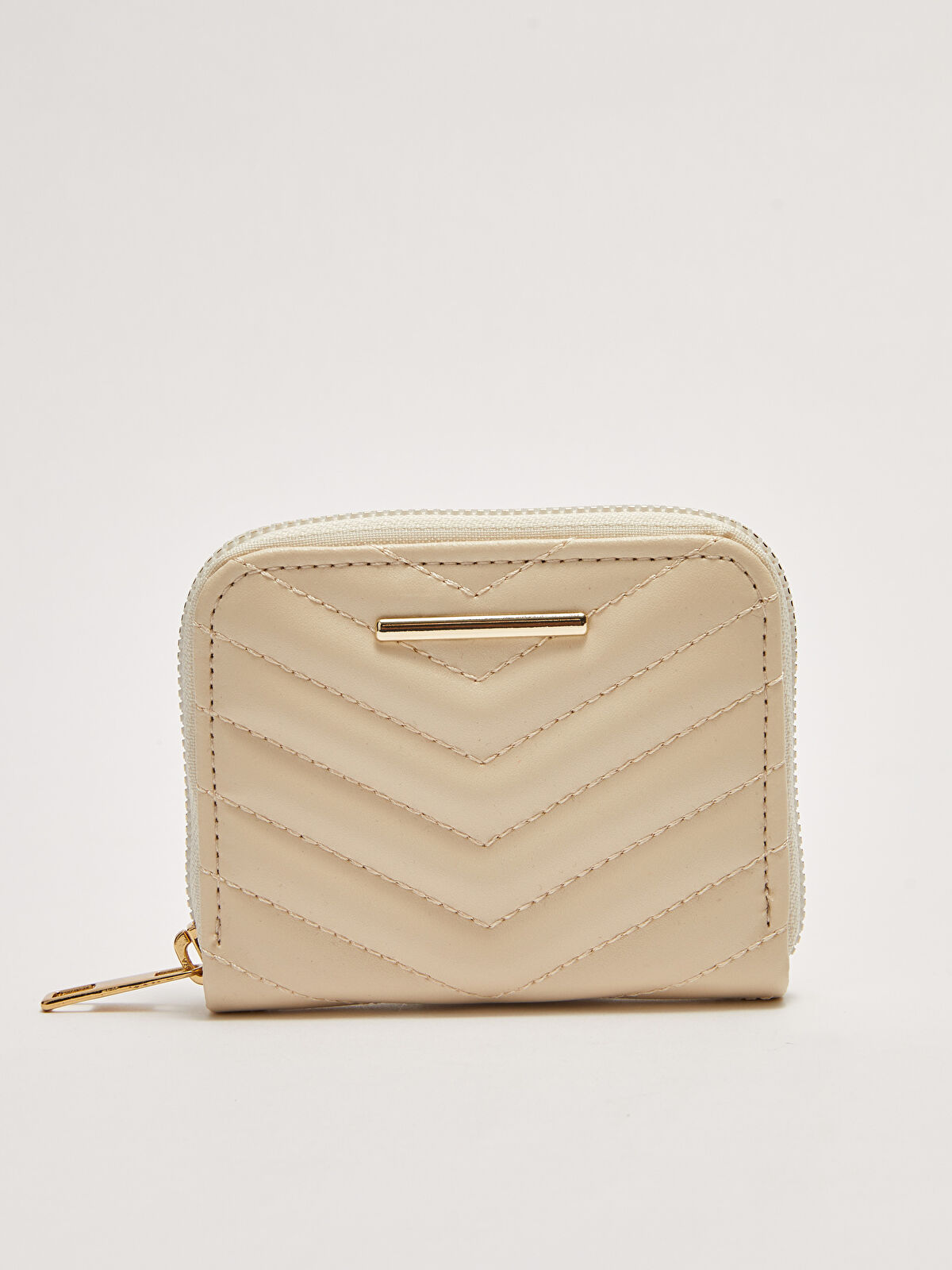 Deri Görünümlü Desenli Kadın Cüzdan