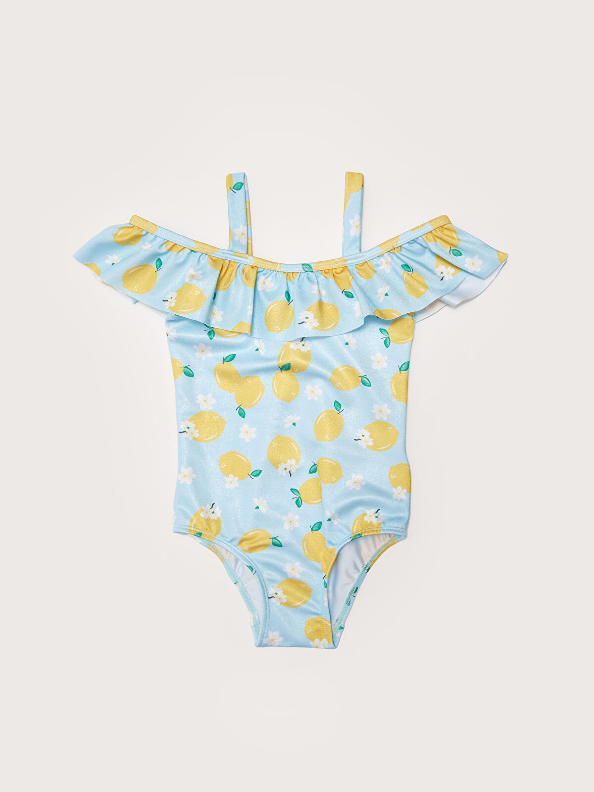 Baskılı Esnek Kumaştan Kız Bebek Mayo