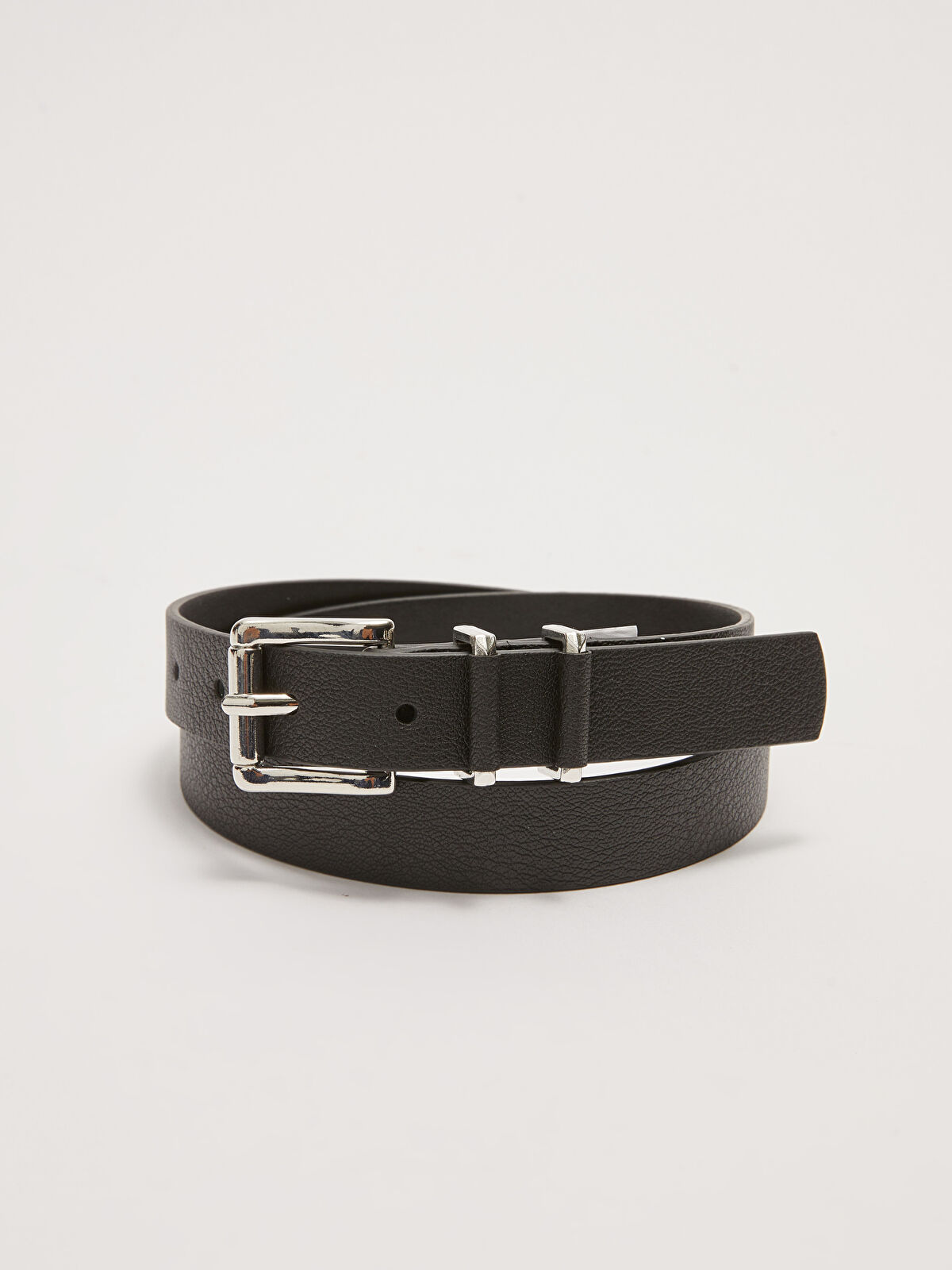 Deri Görünümlü Kadın Kot Kemeri