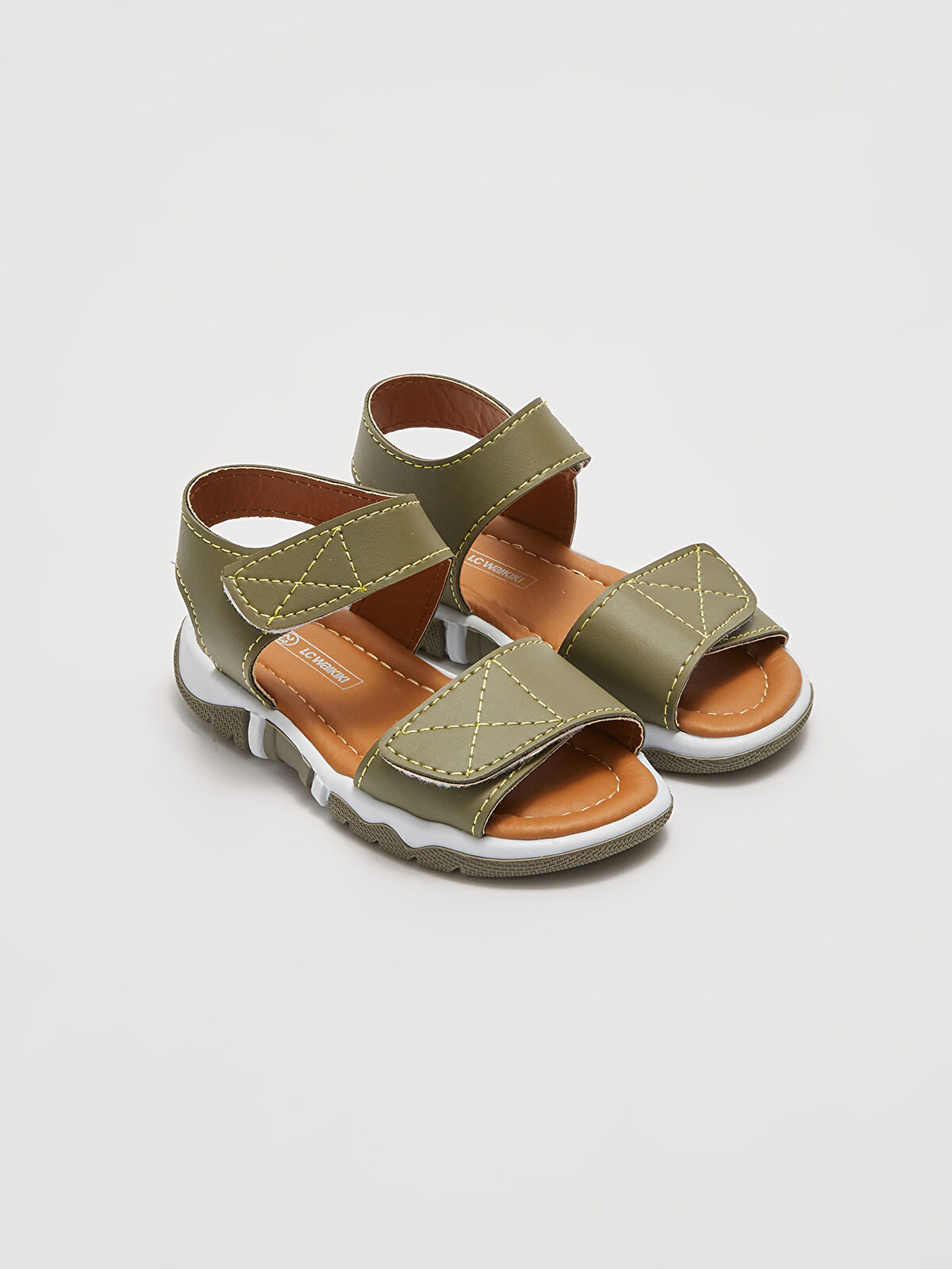 Çift Bantlı Cırt Cırtlı Erkek Bebek Sandalet