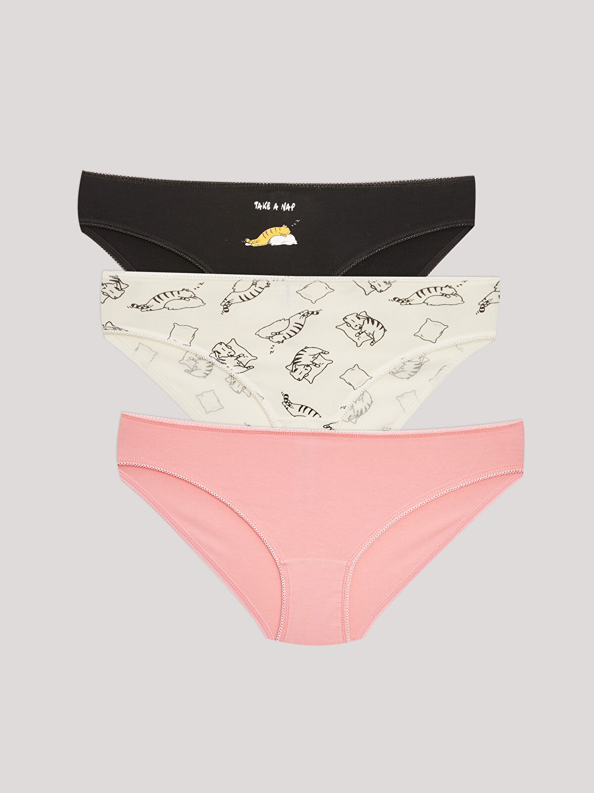 LCW DREAM Desenli Bikini Külot 3'lü Paket