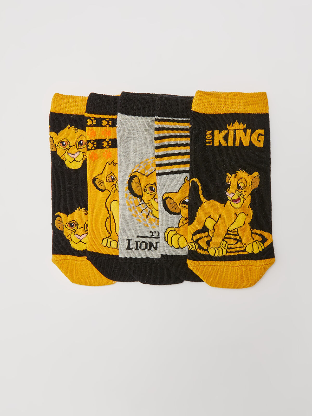 Aslan Kral Desenli Erkek Çocuk Patik Çorap 5'li Aslan Kral Desenli Erkek Çocuk Patik Çorap 5'li