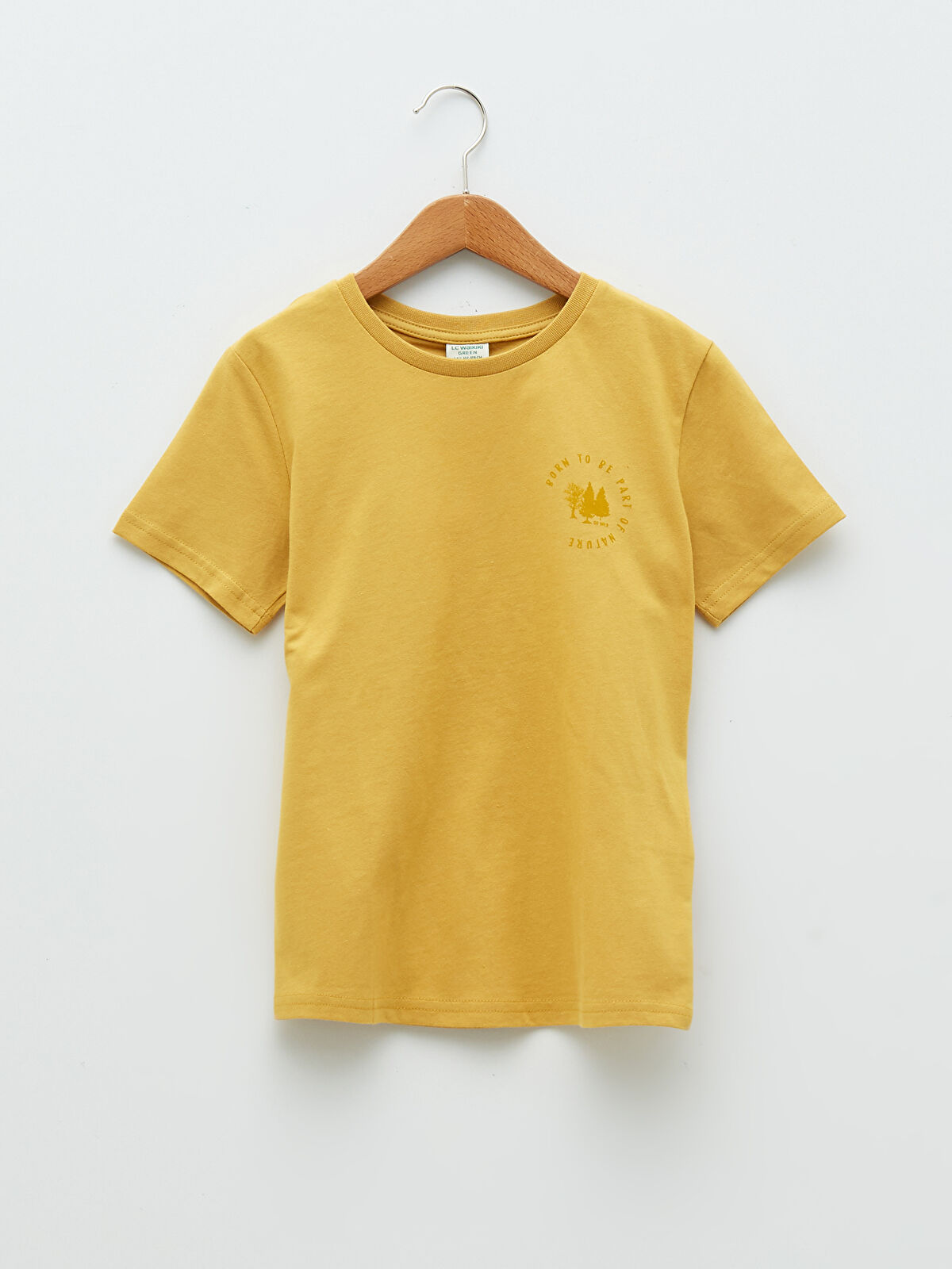 LCW GREEN Bisiklet Yaka Baskılı Kısa Kollu Organik Pamuklu Erkek Çocuk Tişört LCW GREEN Bisiklet Yaka Baskılı Kısa Kollu Organik Pamuklu Erkek Çocuk Tişört