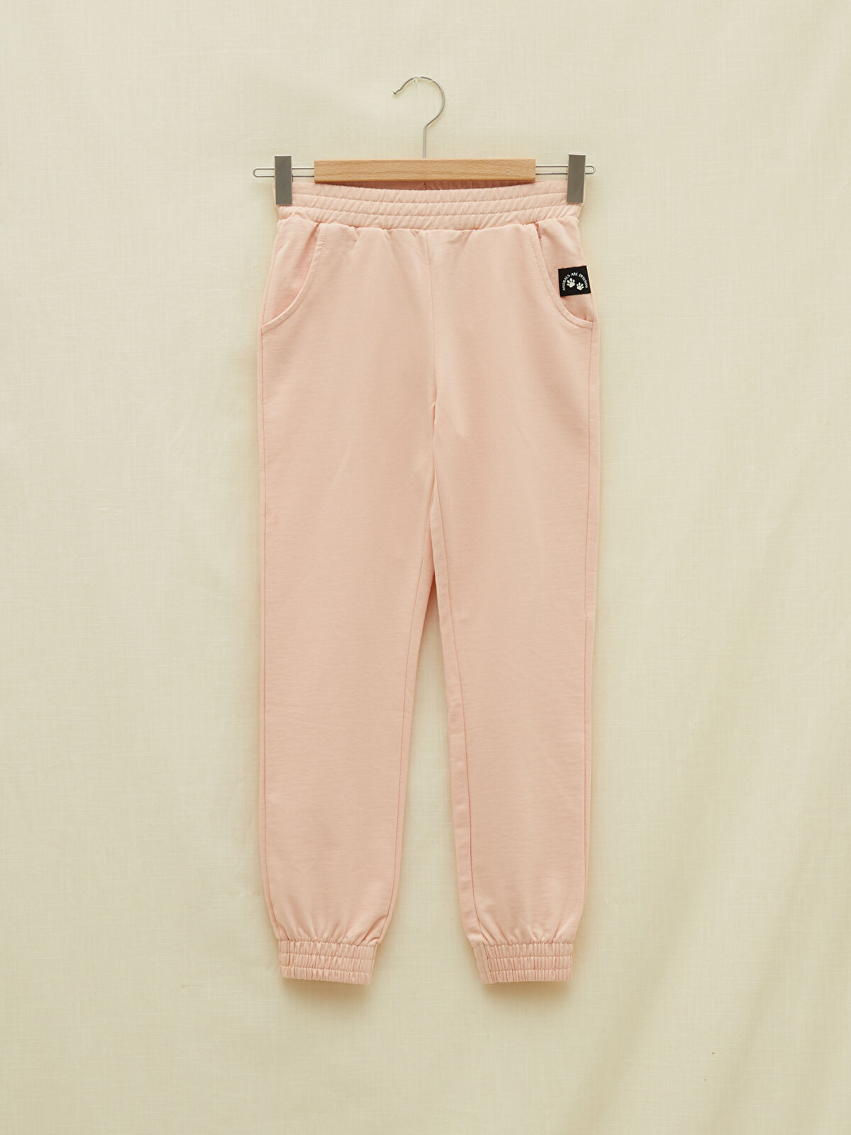 LCW GREEN Beli Lastikli Basic Kız Çocuk Jogger Eşofman Altı