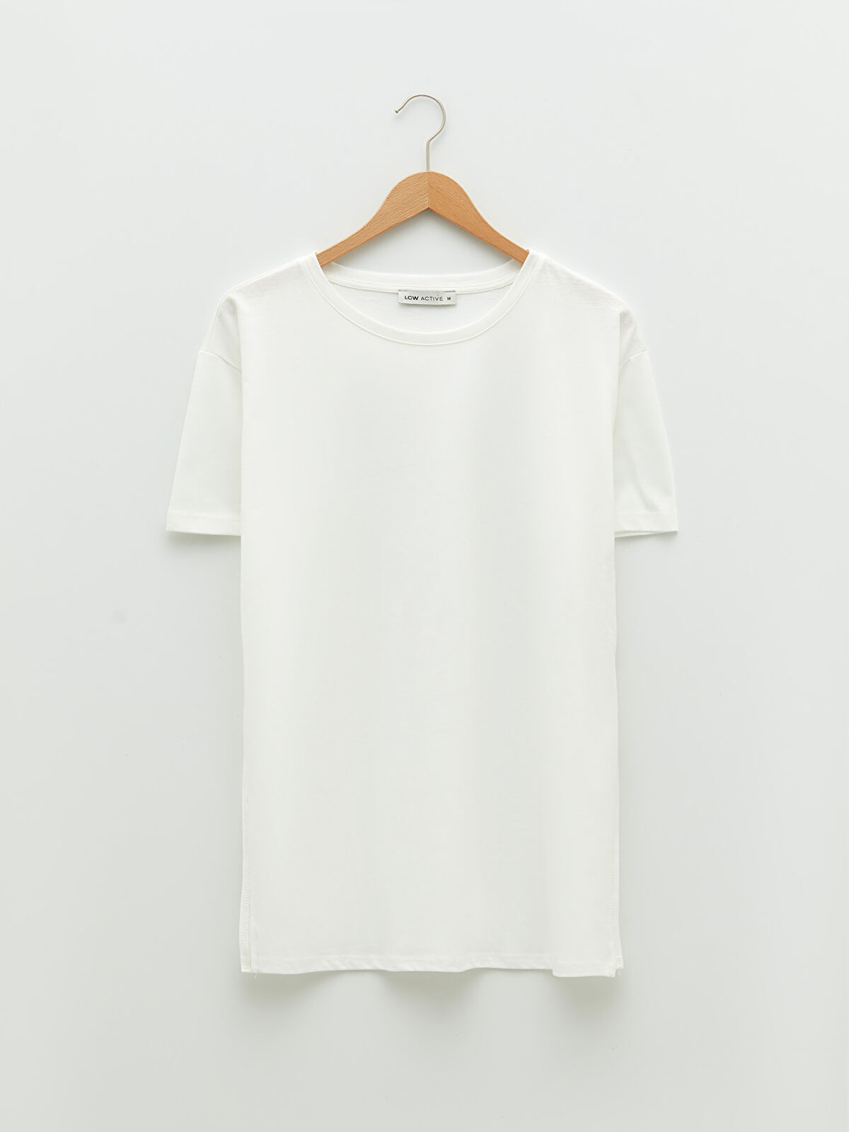 LCW ACTIVE Bisiklet Yaka Düz Kısa Kollu Kadın Spor Tişört