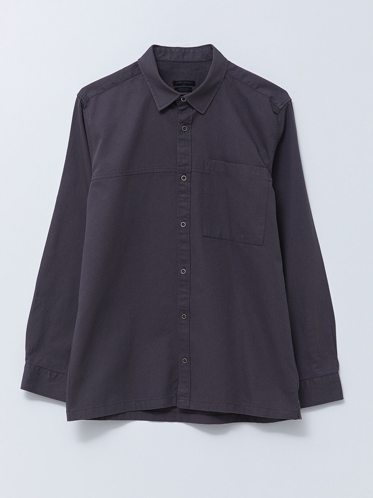 LCW CASUAL Regular Fit Uzun Kollu Gabardin Erkek Gömlek