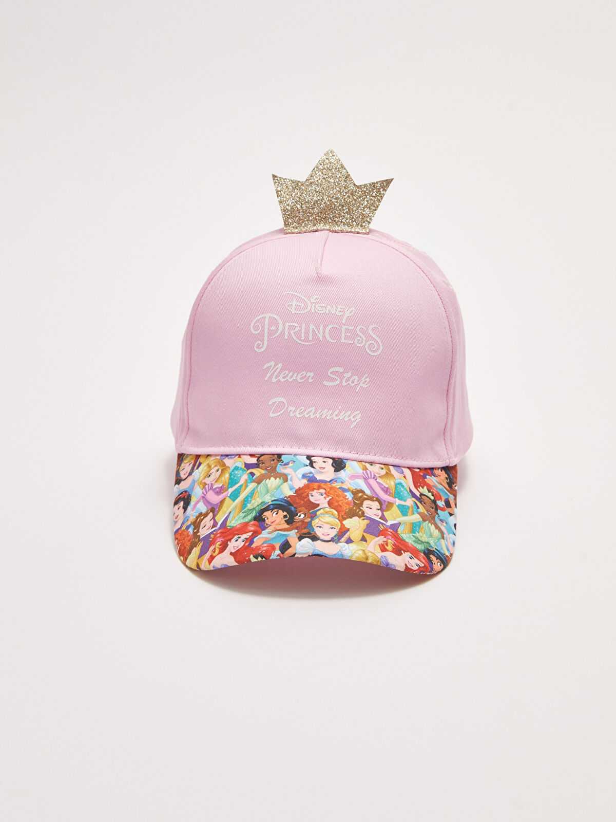 Princess Lisanslı 3D Taç Figürlü Kız Çocuk Kep Şapka
