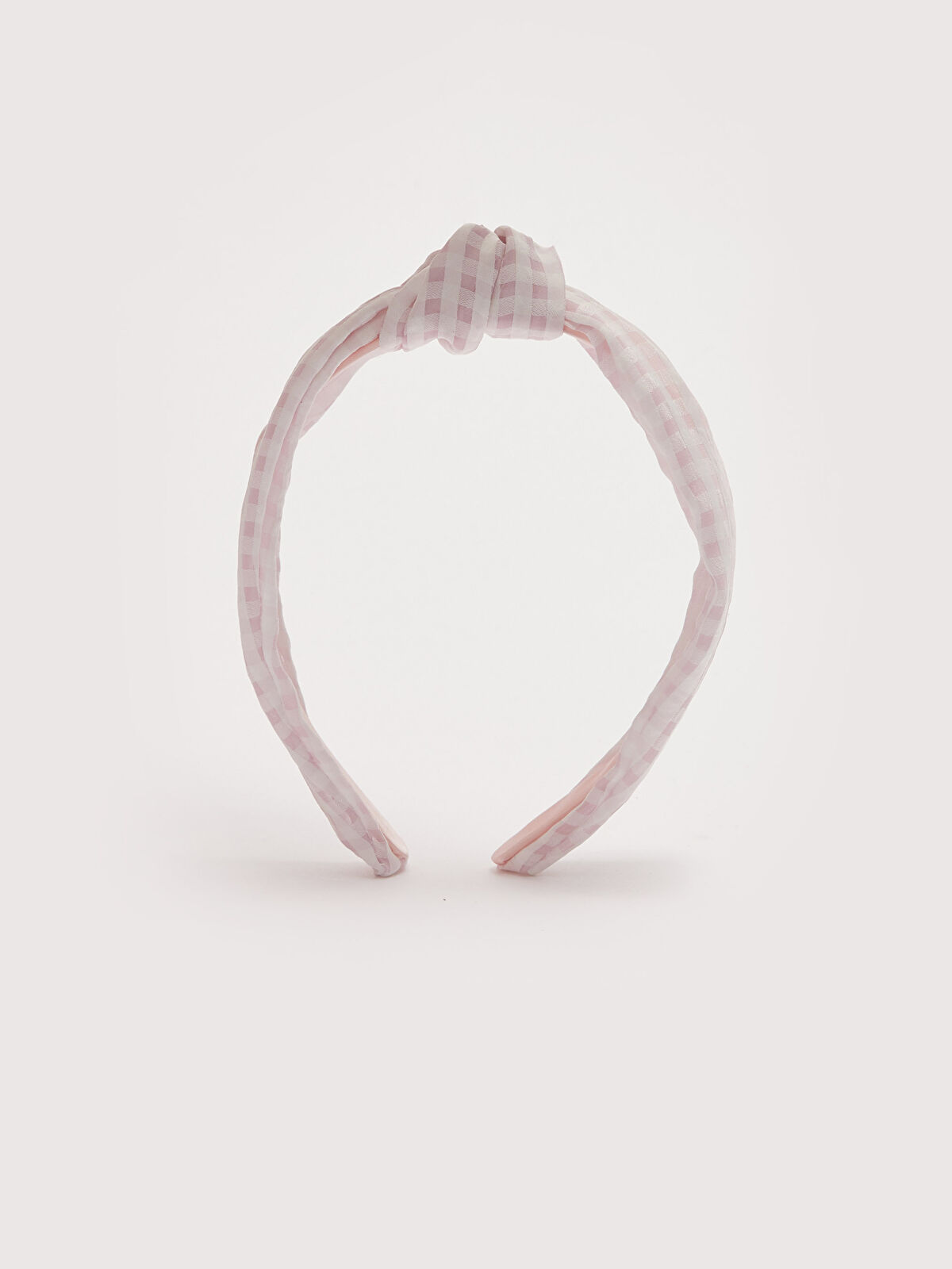 Kız Çocuk Düğüm Detaylı Ekose Taç