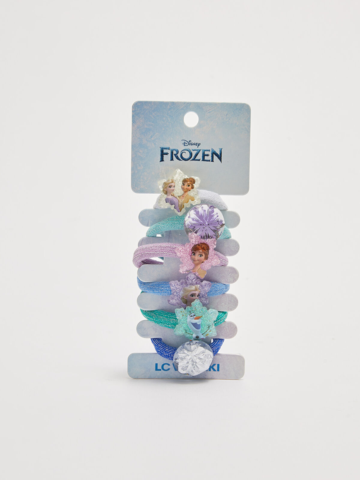 Kız Çocuk Frozen Lisanslı Lastikli Saç Tokası 6'lı