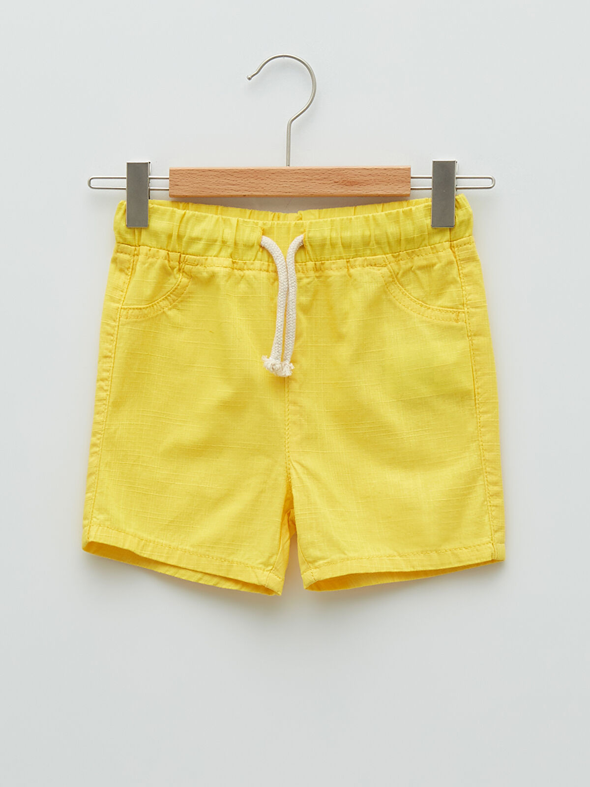 Beli Lastikli Basic Erkek Bebek Gabardin Şort