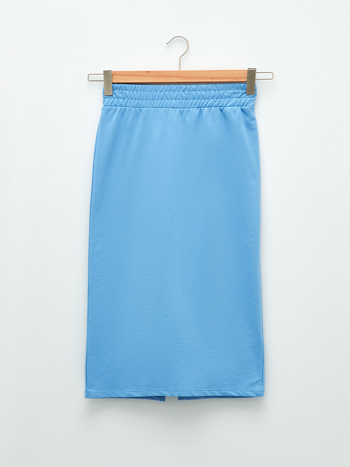 LCW CASUAL Beli Lastikli Düz Kadın Kalem Etek