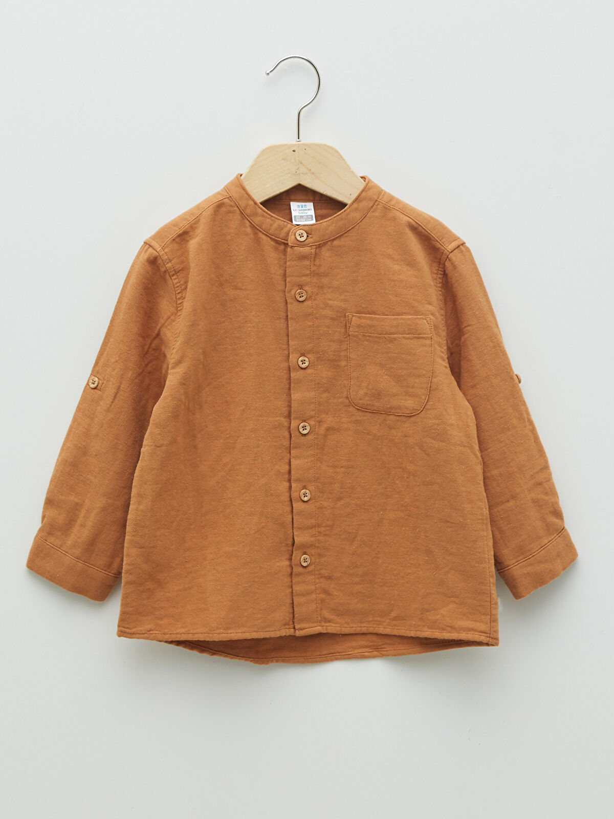 Hakim Yaka Uzun Kollu Basic Erkek Bebek Gömlek