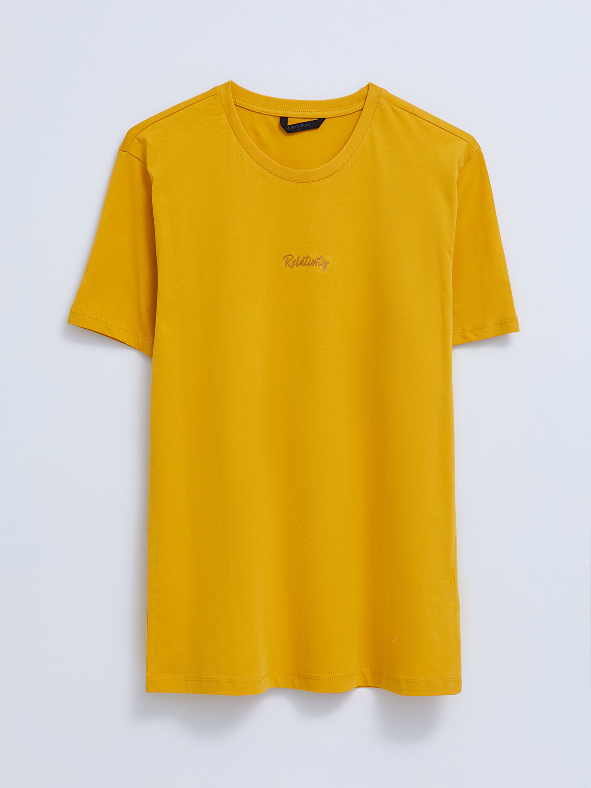 LCW CASUAL Bisiklet Yaka Kısa Kollu Nakışlı Penye Erkek Tişört