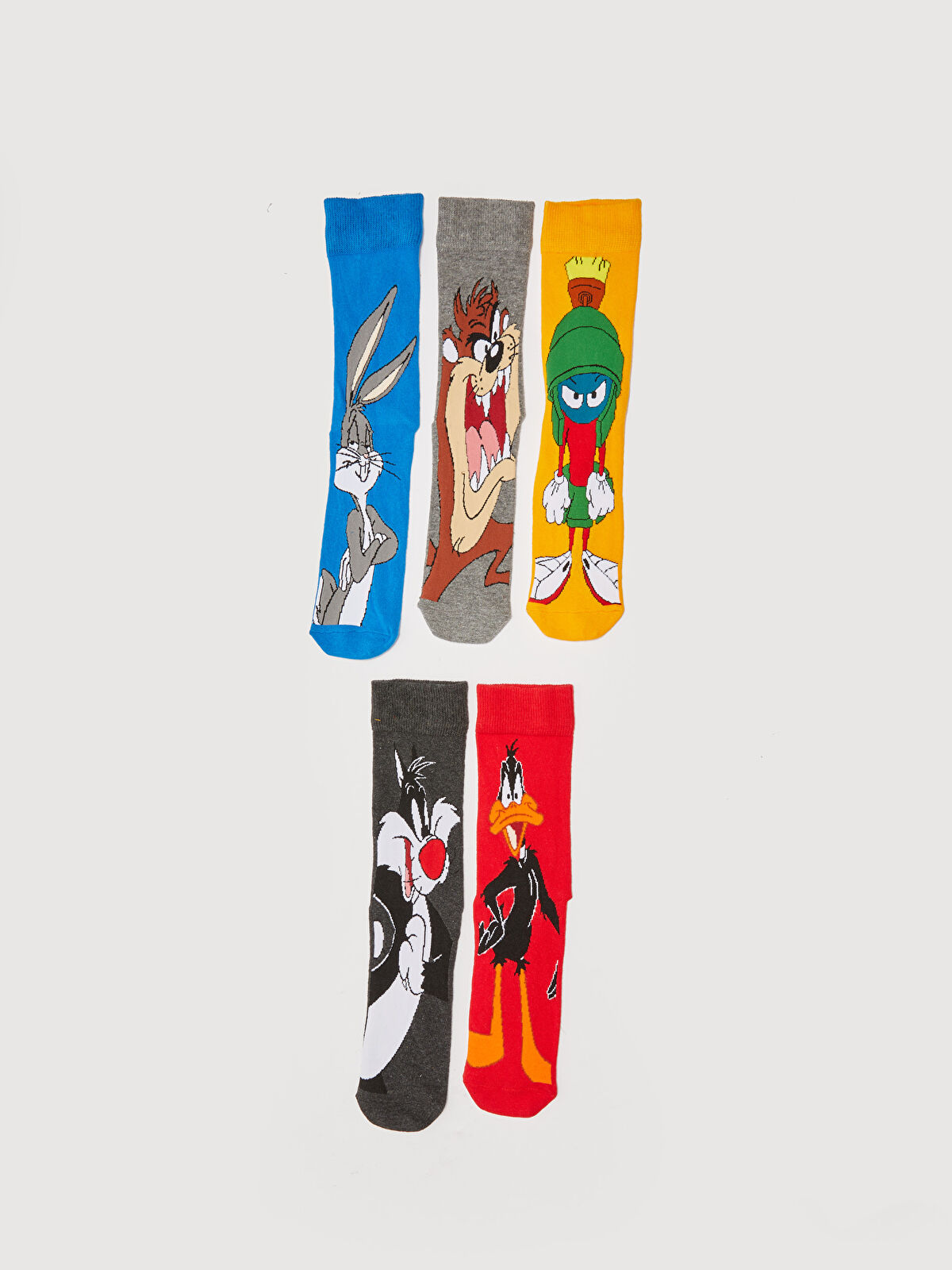 Looney Tunes Baskılı Erkek Soket Çorap 5'li
