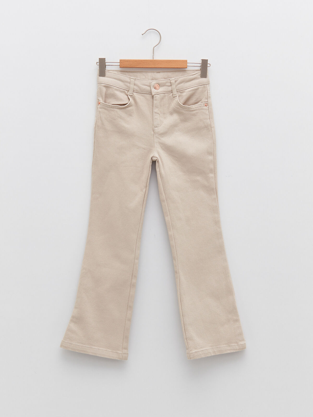 Basic Gabardin İspanyol Paça Kız Çocuk Pantolon