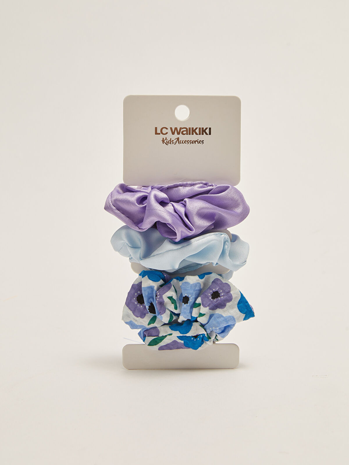 Desenli Büzgülü Lastikli Saç Tokası 3'lü