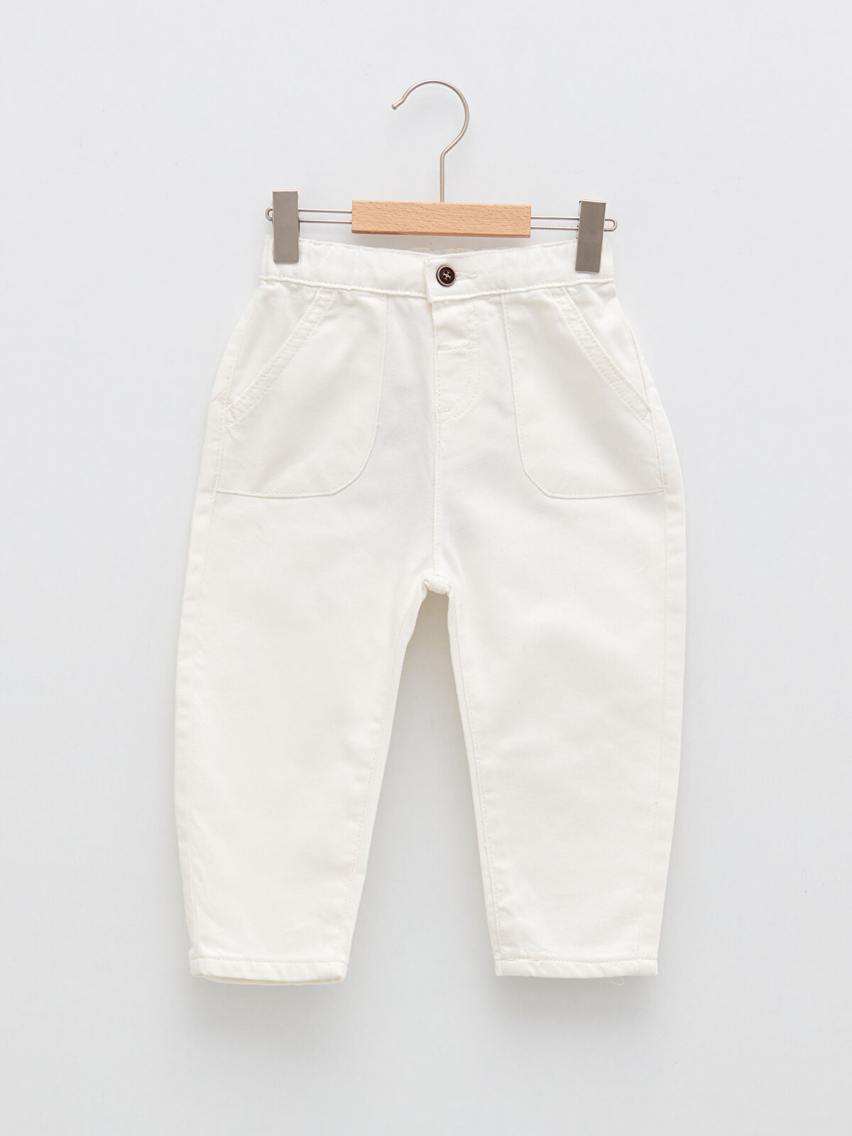 Slouchy Fit Beli Lastikli Basic Erkek Bebek Jean Pantolon