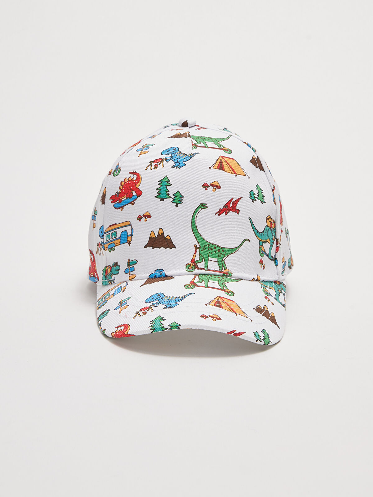 Erkek Çocuk Dinazor Baskılı Kep Şapka