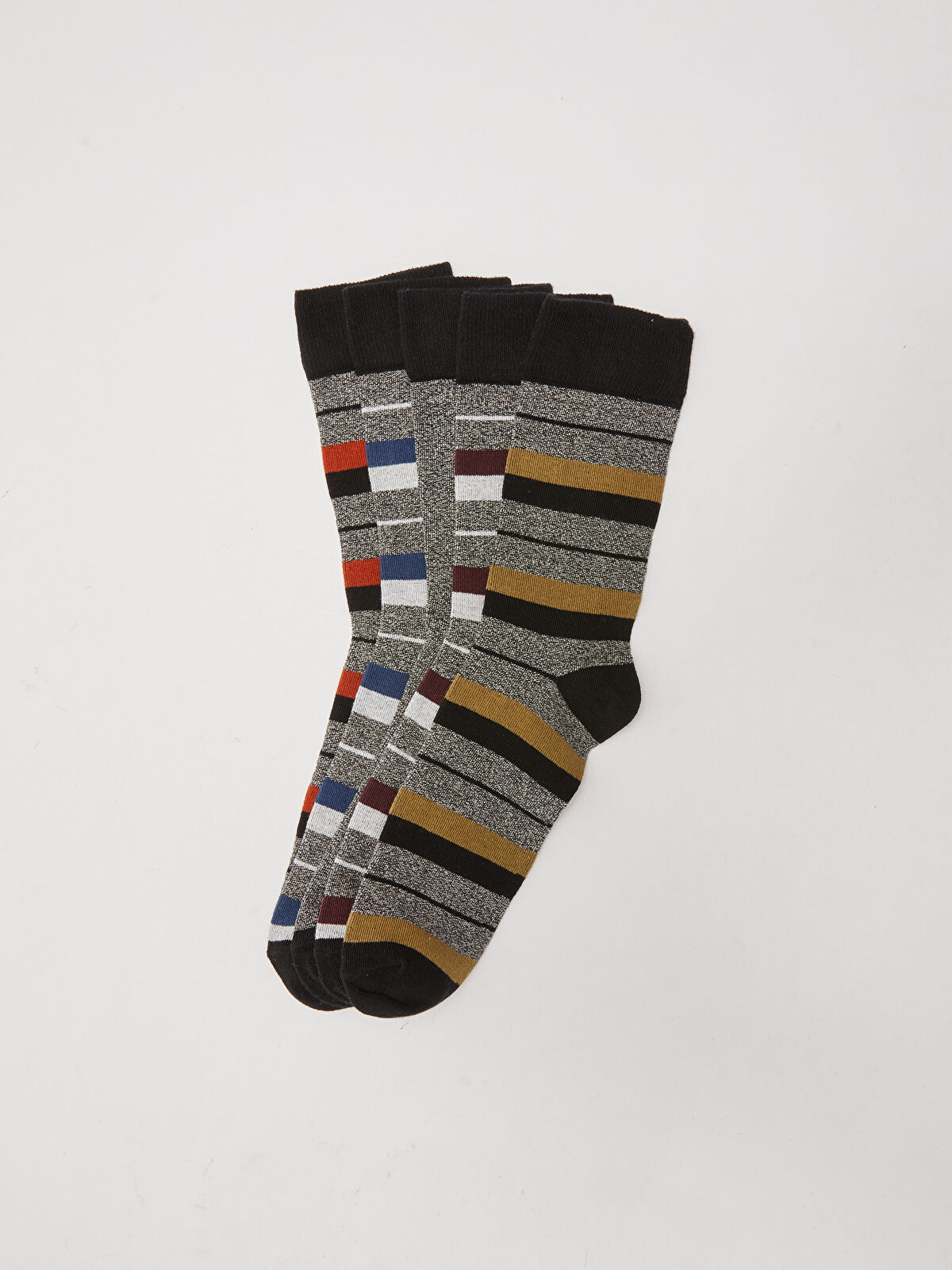 Çizgili Erkek Soket Çorap 5'li