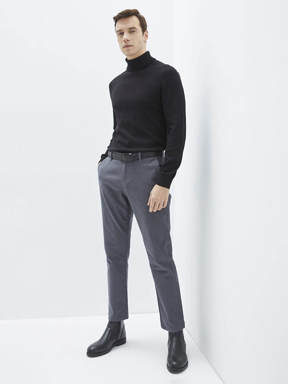 LCW CLASSIC Standart Kalıp Dokulu Erkek Pantolon