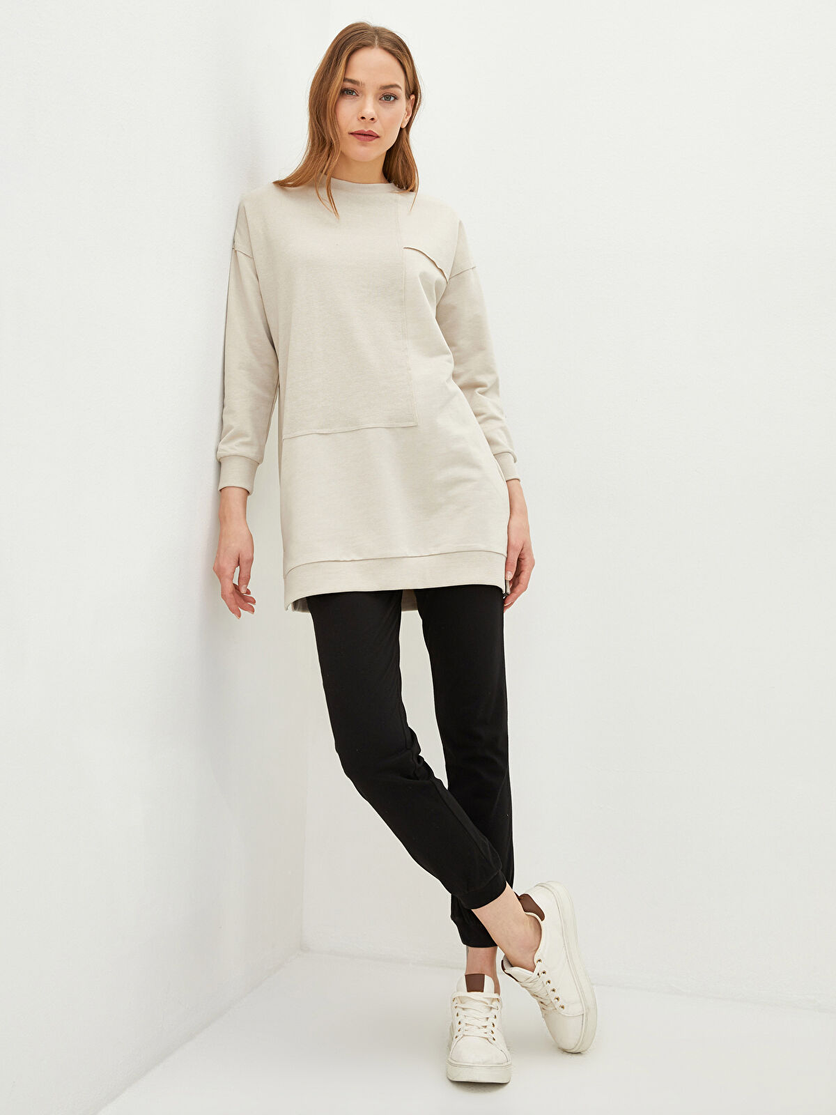 LCW BASIC Beli Lastikli Düz Kadın Jogger Eşofman Altı