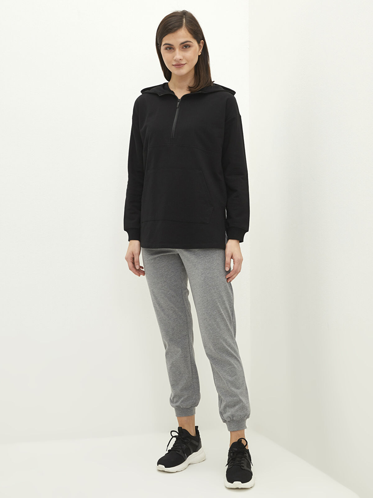 LCW BASIC Beli Lastikli Düz Kadın Jogger Eşofman Altı