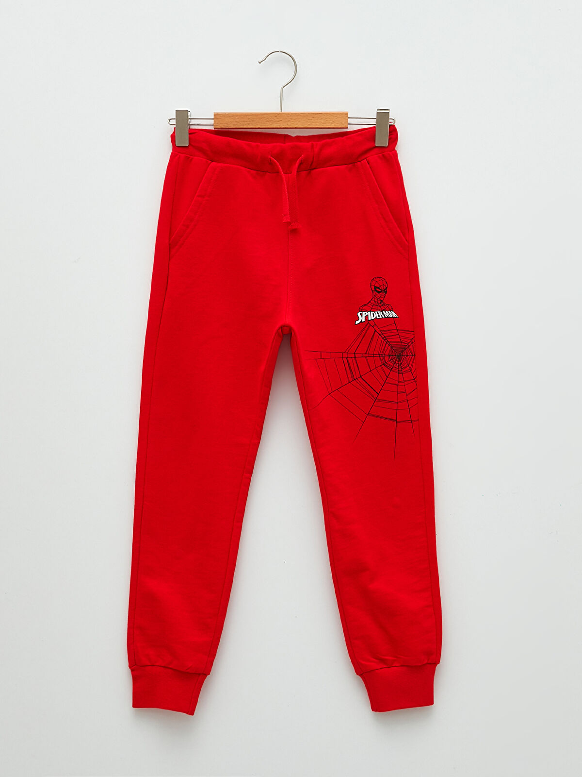 Beli Lastikli Spiderman Baskılı Erkek Çocuk Jogger Eşofman Altı