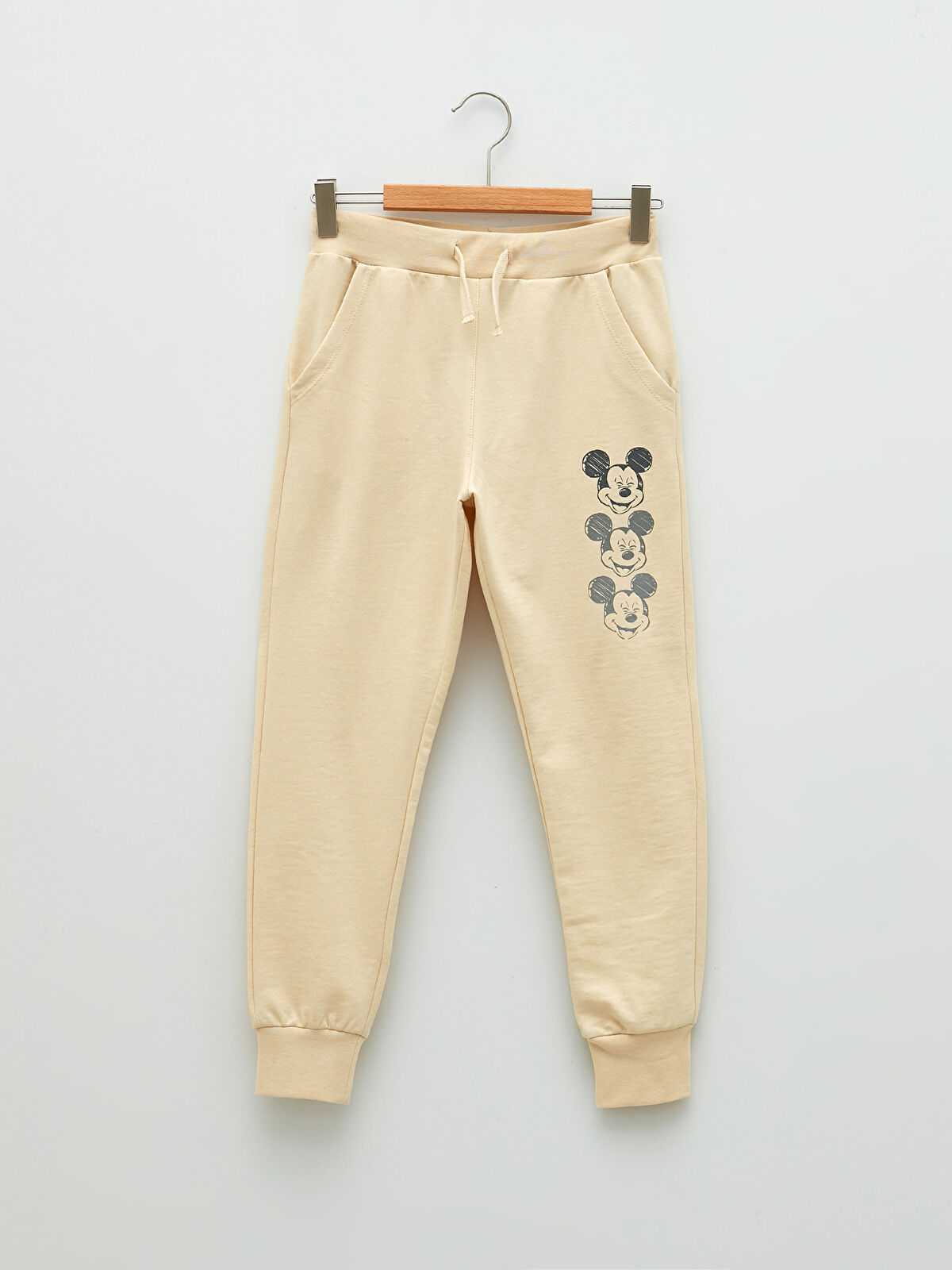Beli Lastikli Mickey Mouse Baskılı Erkek Çocuk Jogger Eşofman Altı