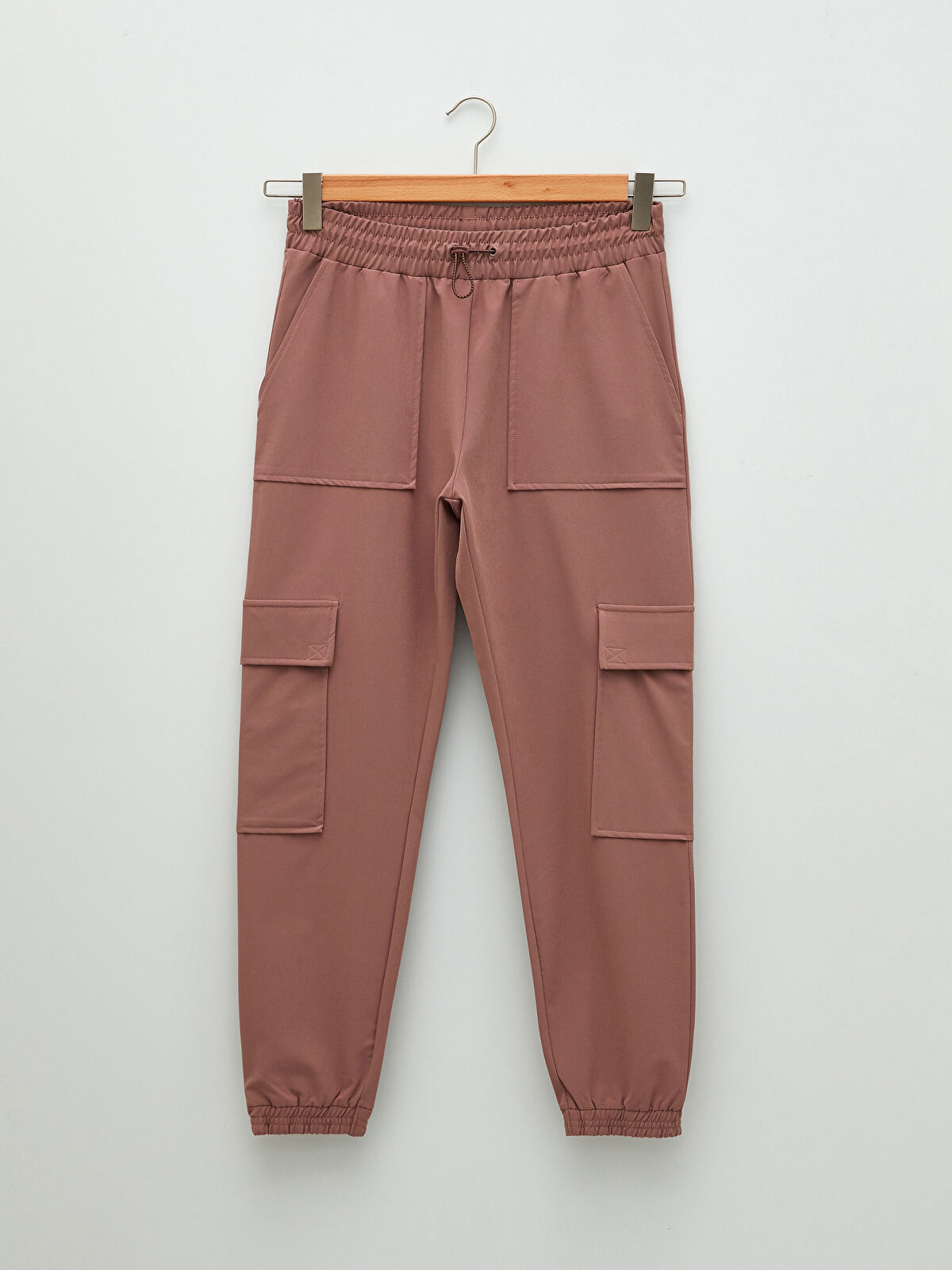 Beli Lastikli Düz Cep Detaylı Kadın Outdoor Jogger Pantolon