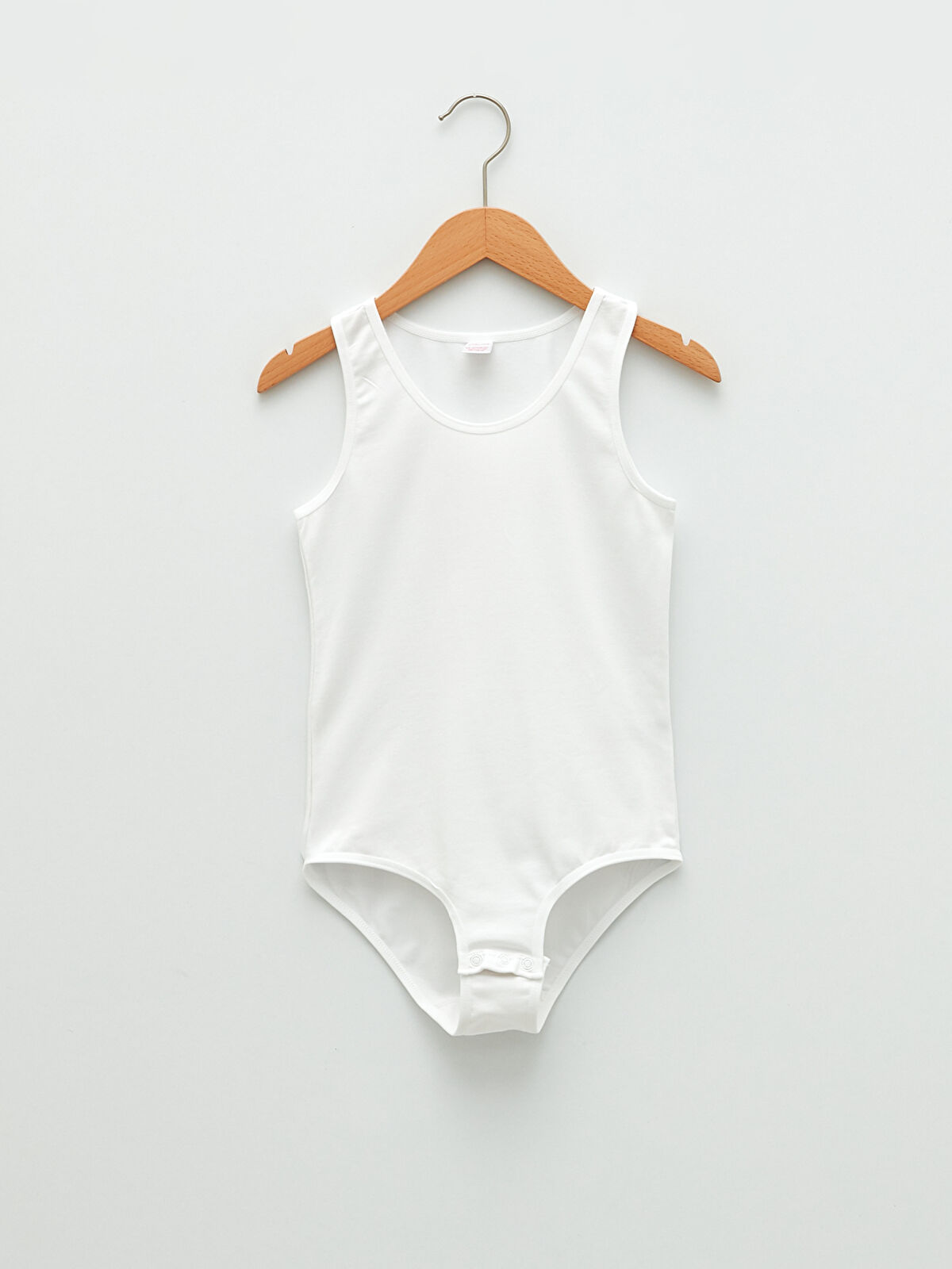 Bisiklet Yaka Basic Pamuklu Kız Çocuk Çıtçıtlı Body