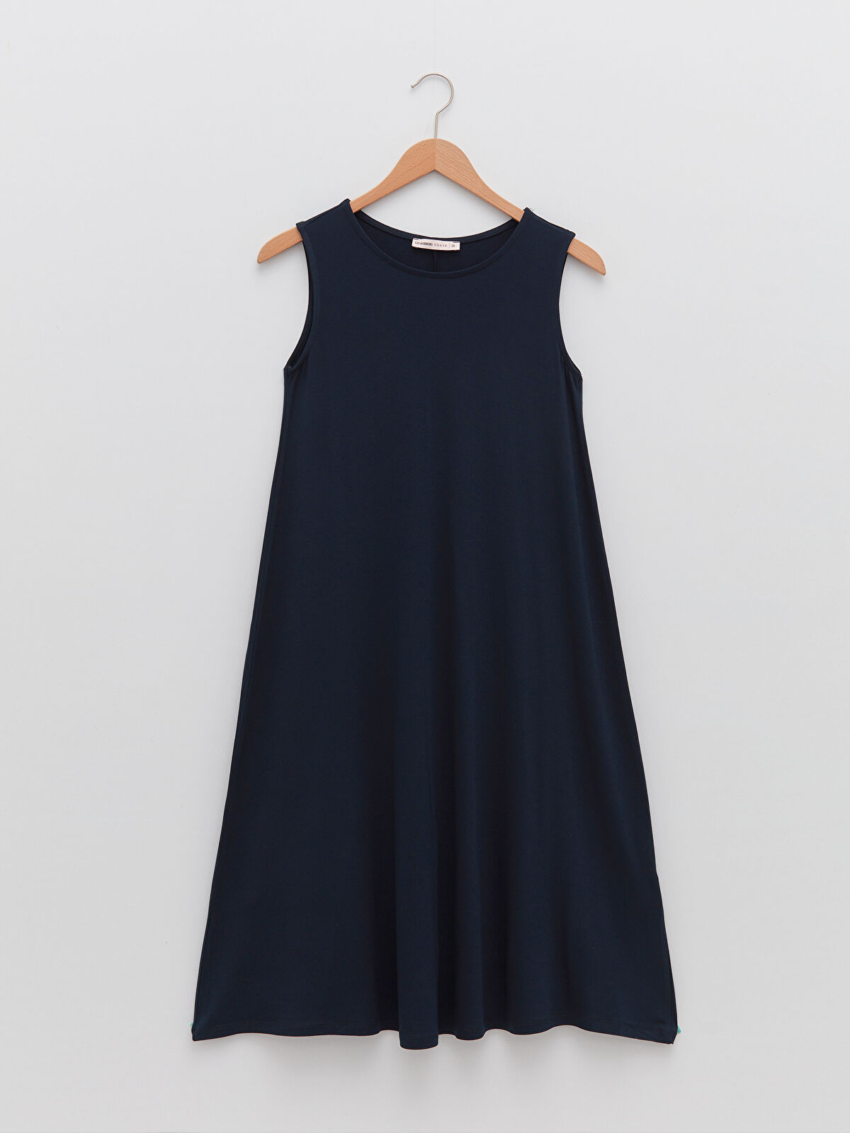 LCW GRACE Bisiklet Yaka Düz Kolsuz A Kesim Kadın Elbise