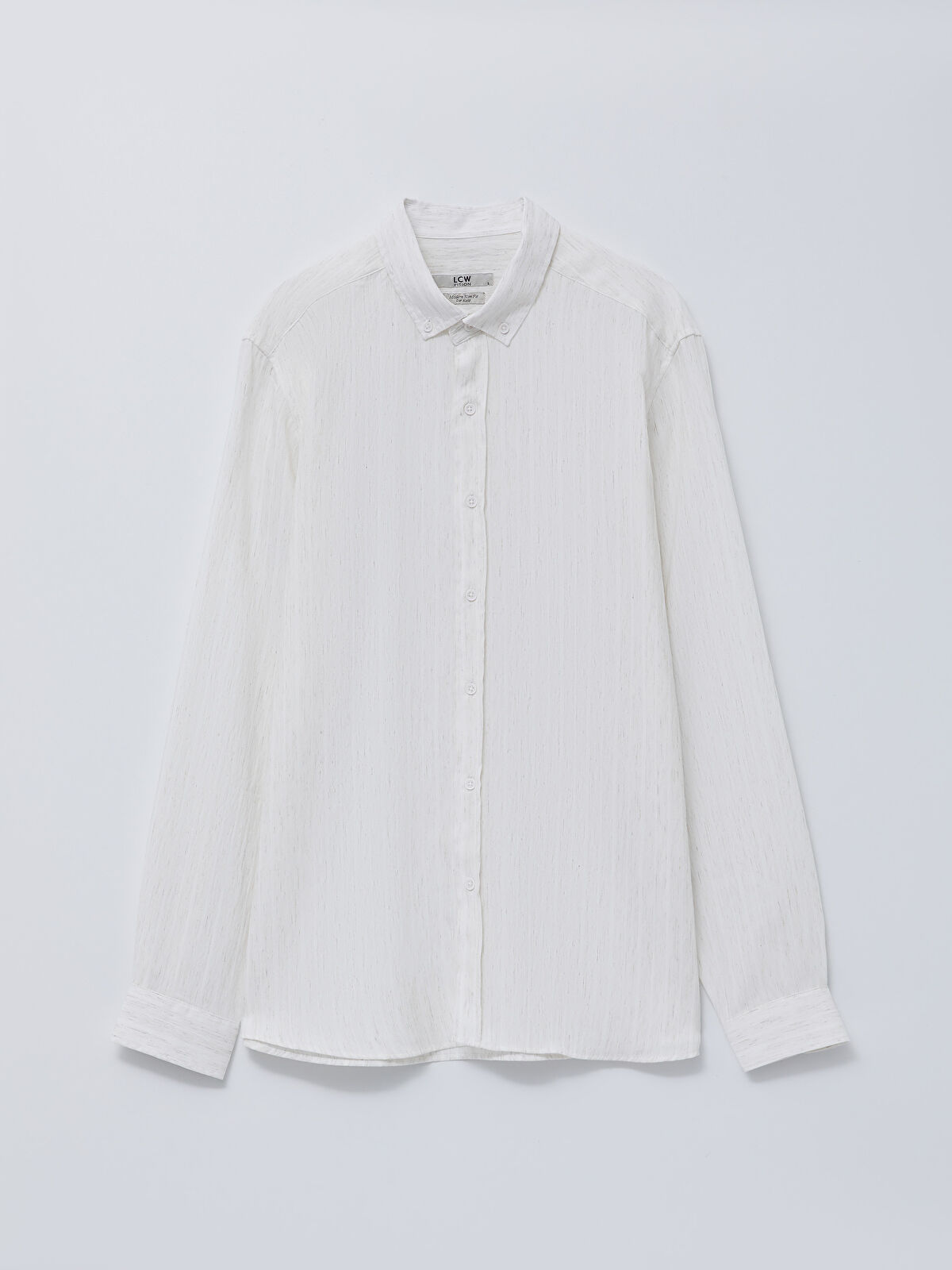 LCW VISION Regular Fit Uzun Kollu Viskon Erkek Gömlek