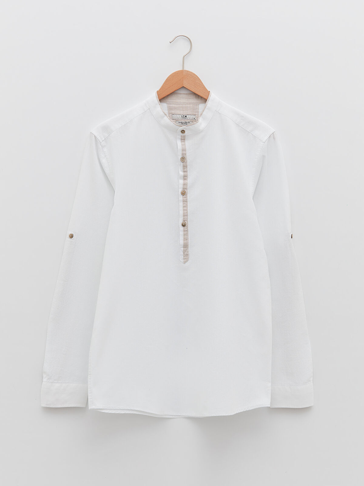 LCW VISION Slim Fit Hakim Yaka Uzun Kollu Erkek Gömlek