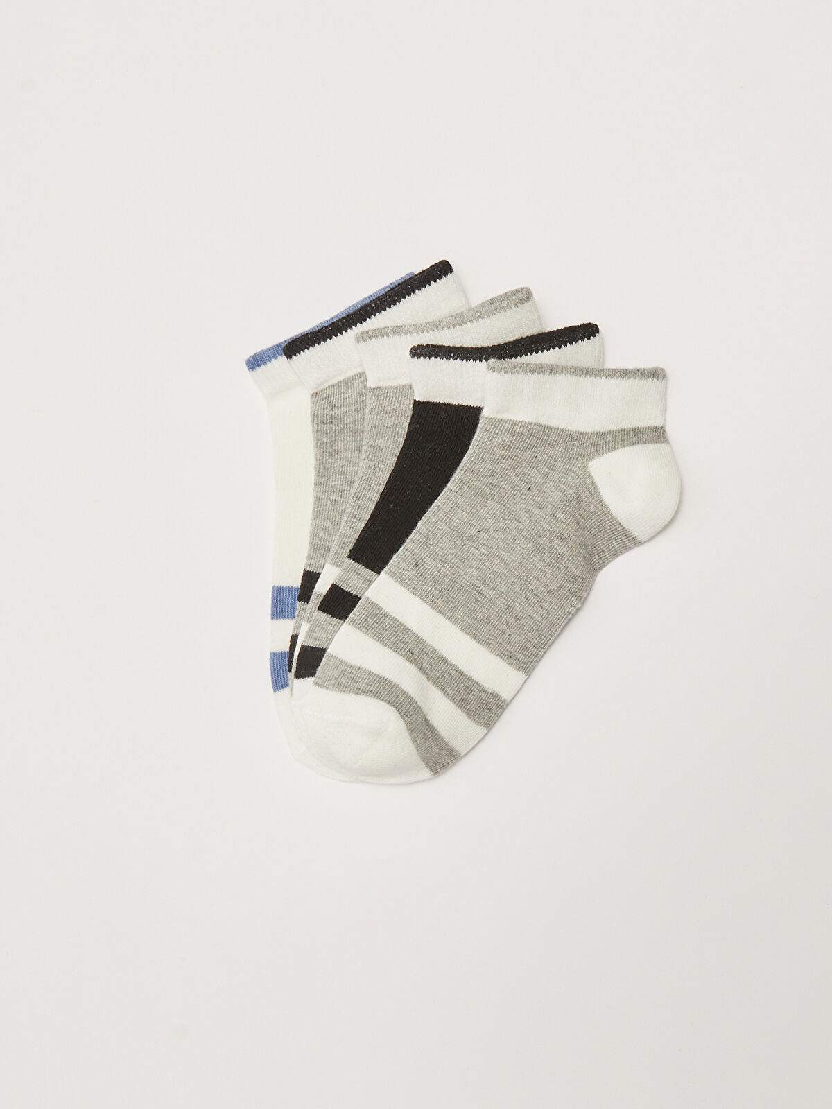 Renk Bloklu Erkek Çocuk Patik Çorap 5'li