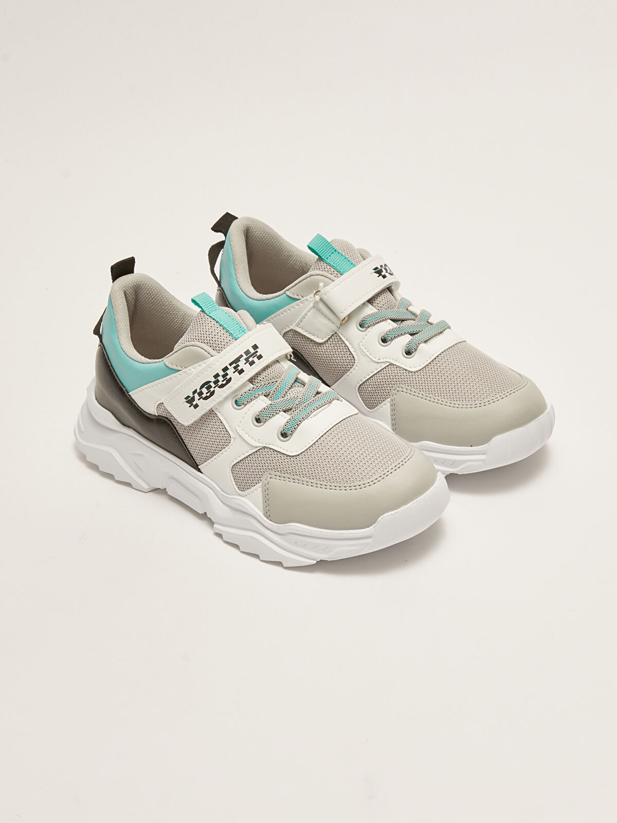 Baskılı Kalın Taban Erkek Çocuk Spor Ayakkabı