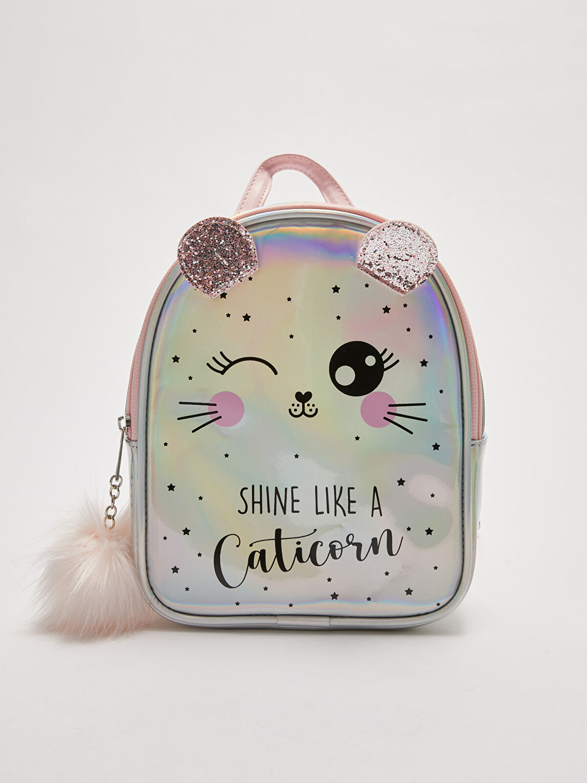Hologram Baskılı Kız Çocuk Sırt Çantası