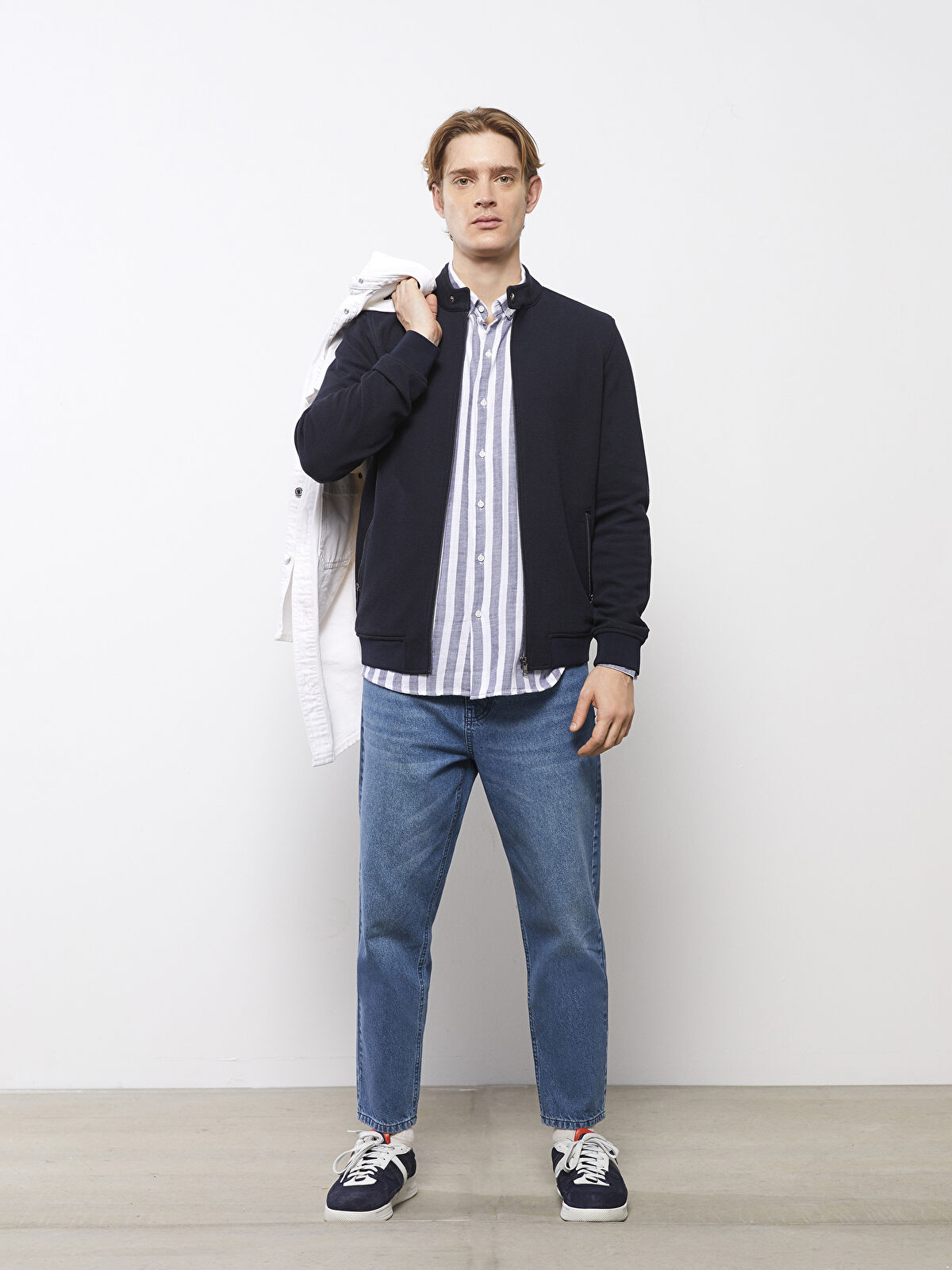 LCW VISION Slim Fit Biker Yaka Erkek Mont