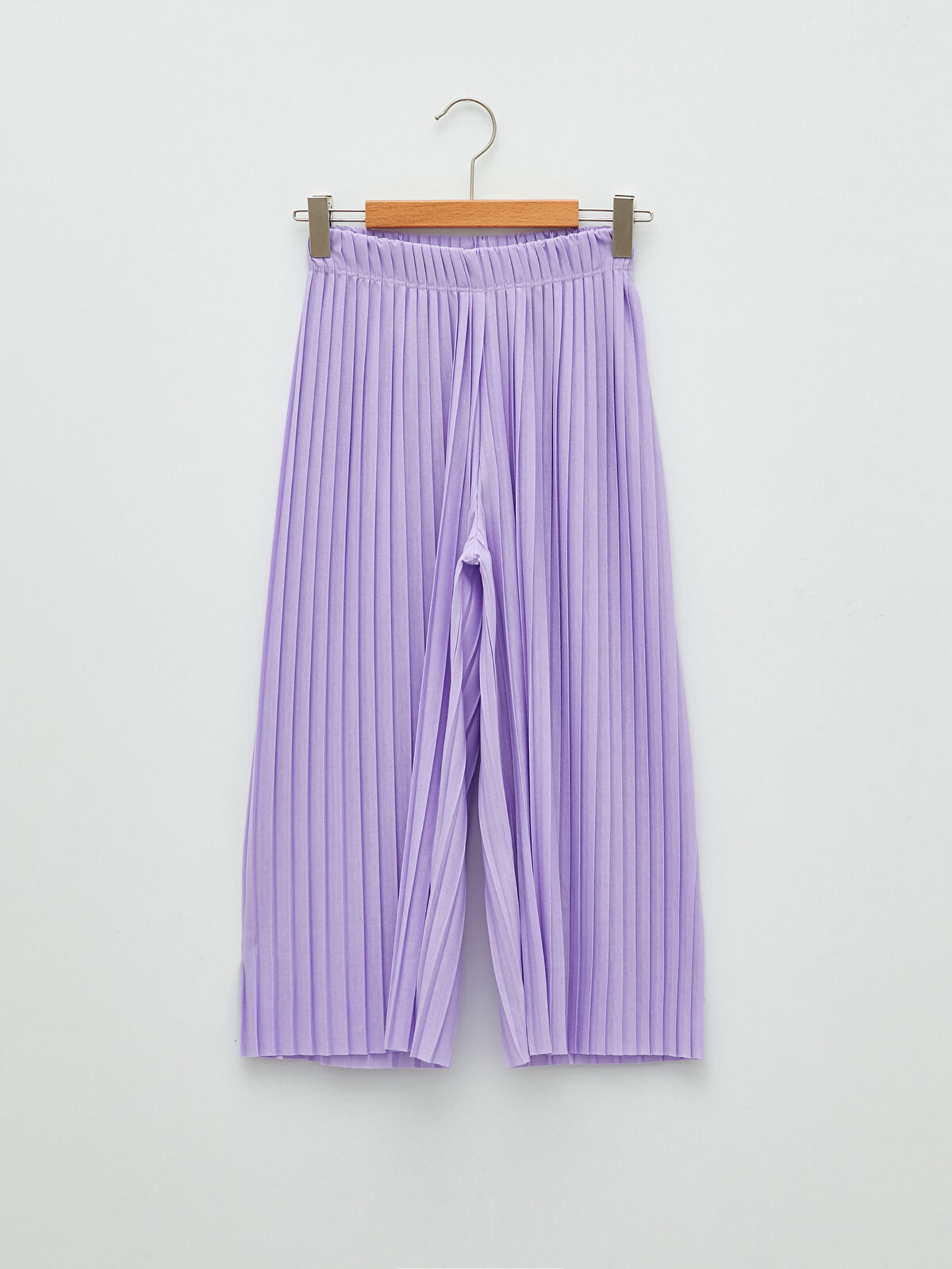 Beli Lastikli Basic Pileli Kız Çocuk Eşofman Altı