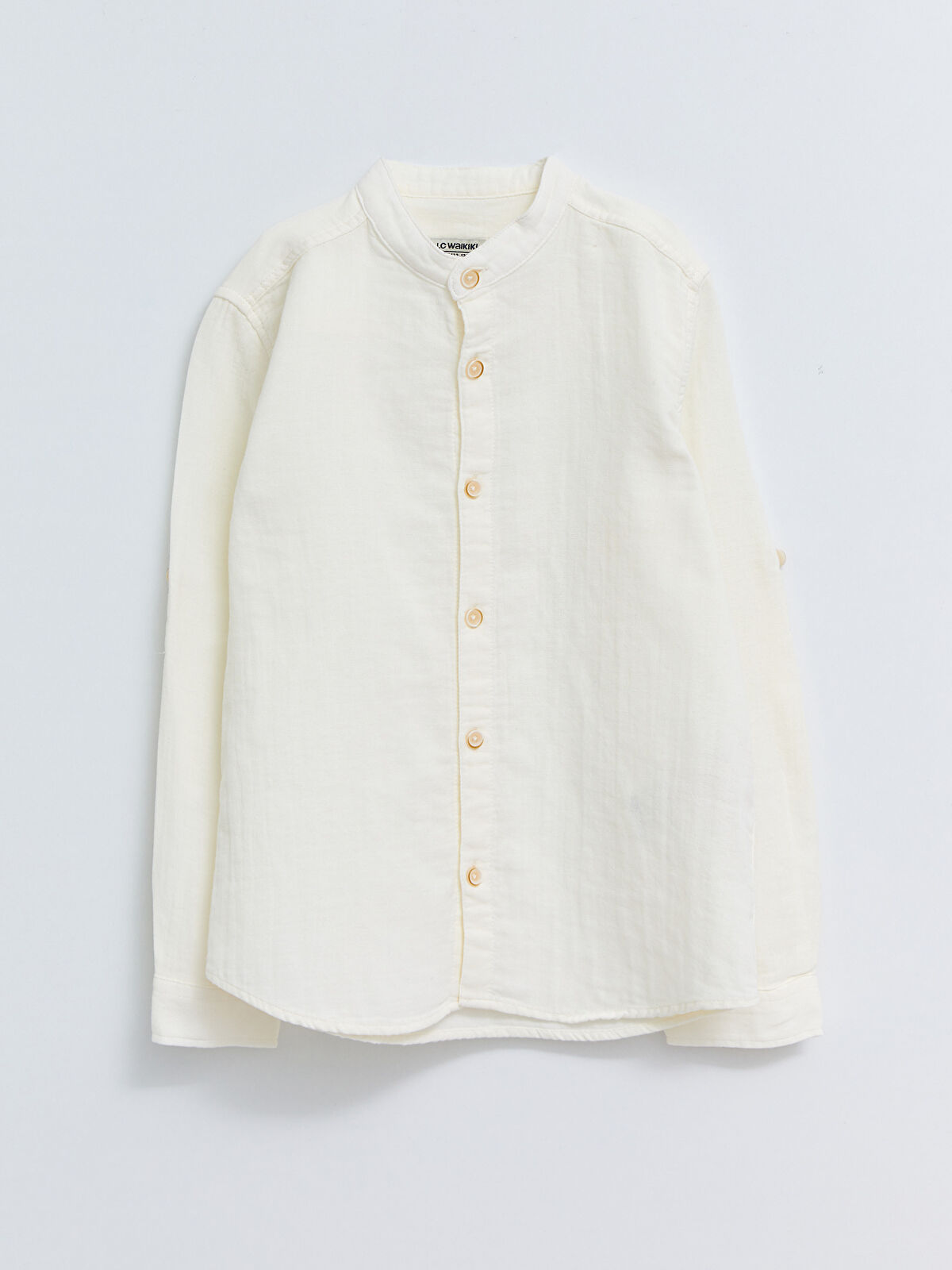 Hakim Yaka Basic Uzun Kollu Poplin Erkek Çocuk Gömlek