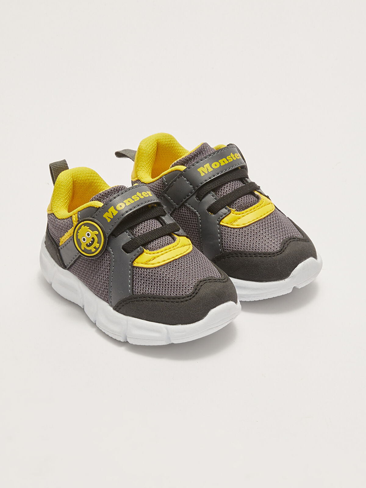 Baskılı Bağcık Ve Cırt Cırtlı Erkek Bebek Spor Ayakkabı