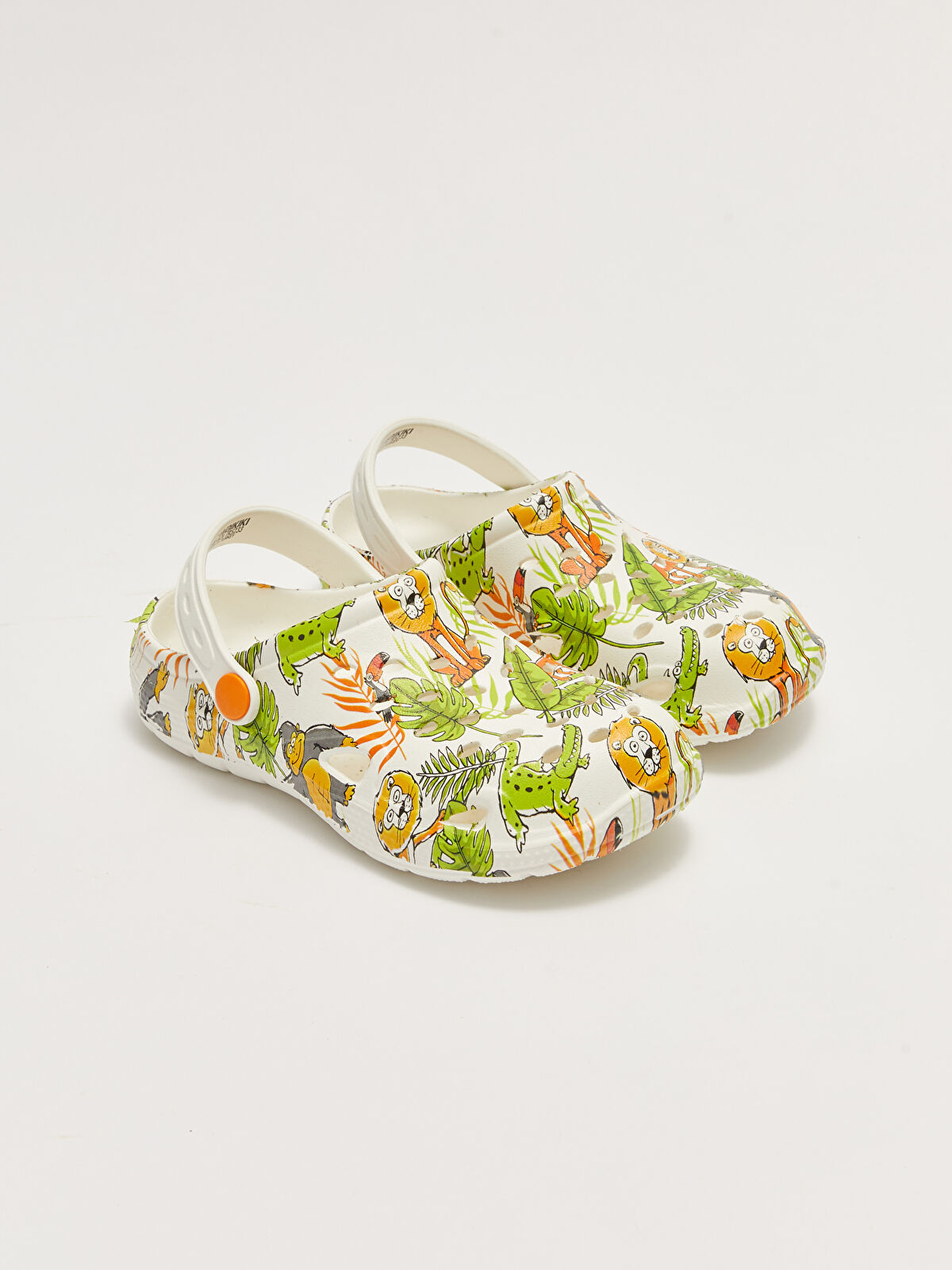 Baskılı Delikli Erkek Çocuk Sandalet