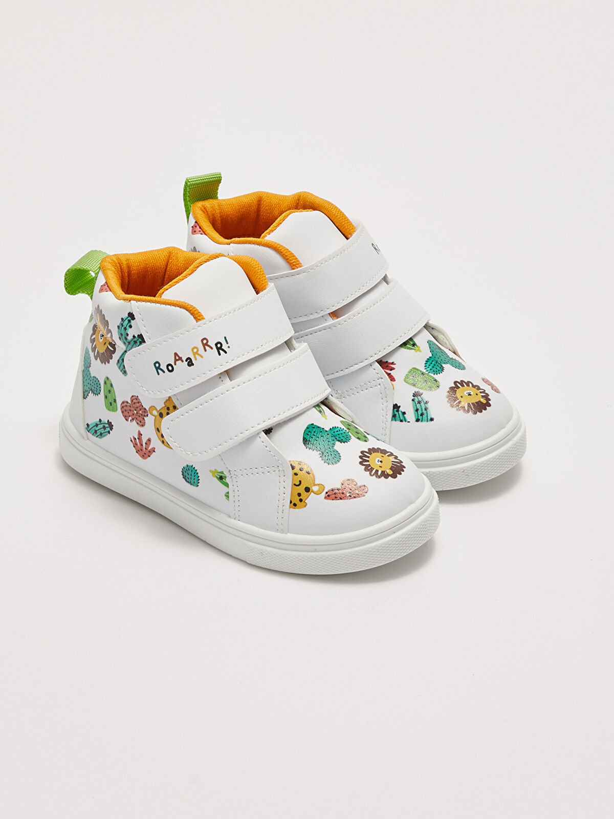 Baskılı Cırt Cırtlı Erkek Bebek Günlük Bilekli Ayakkabı