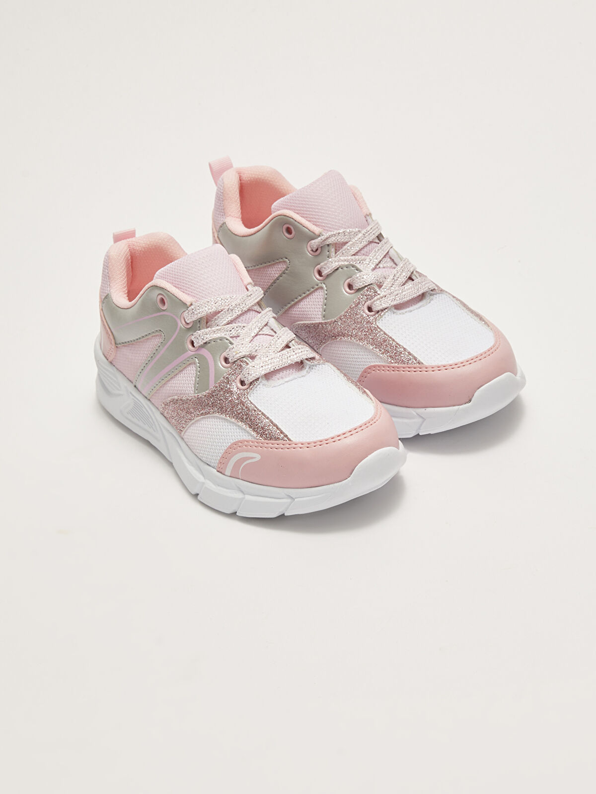 Renk Bloklu Sim Detaylı Bağcıklı Kız Çocuk Aktif Spor Ayakkabı