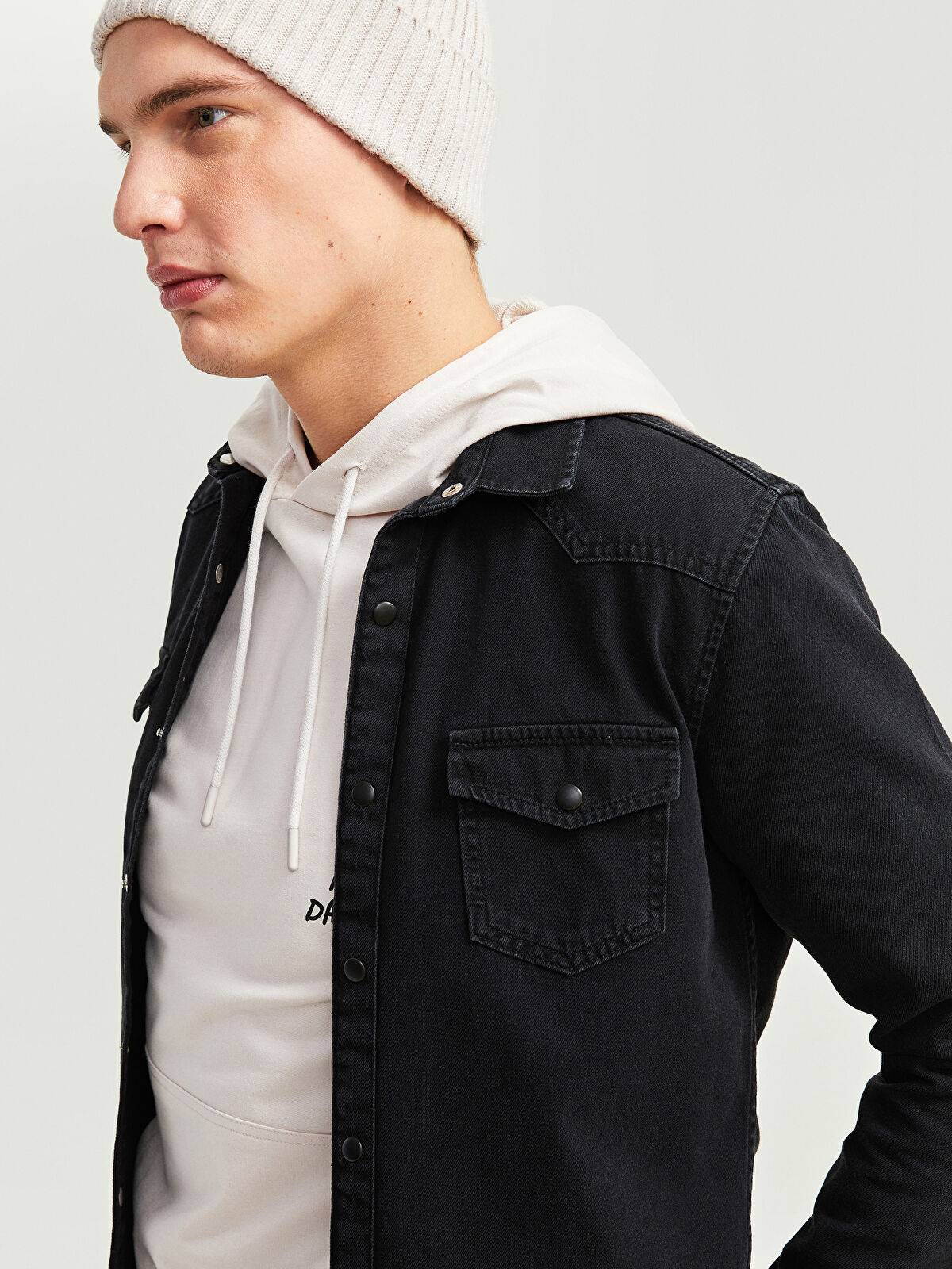 XSIDE Regular Fit Uzun Kollu Erkek Jean Gömlek