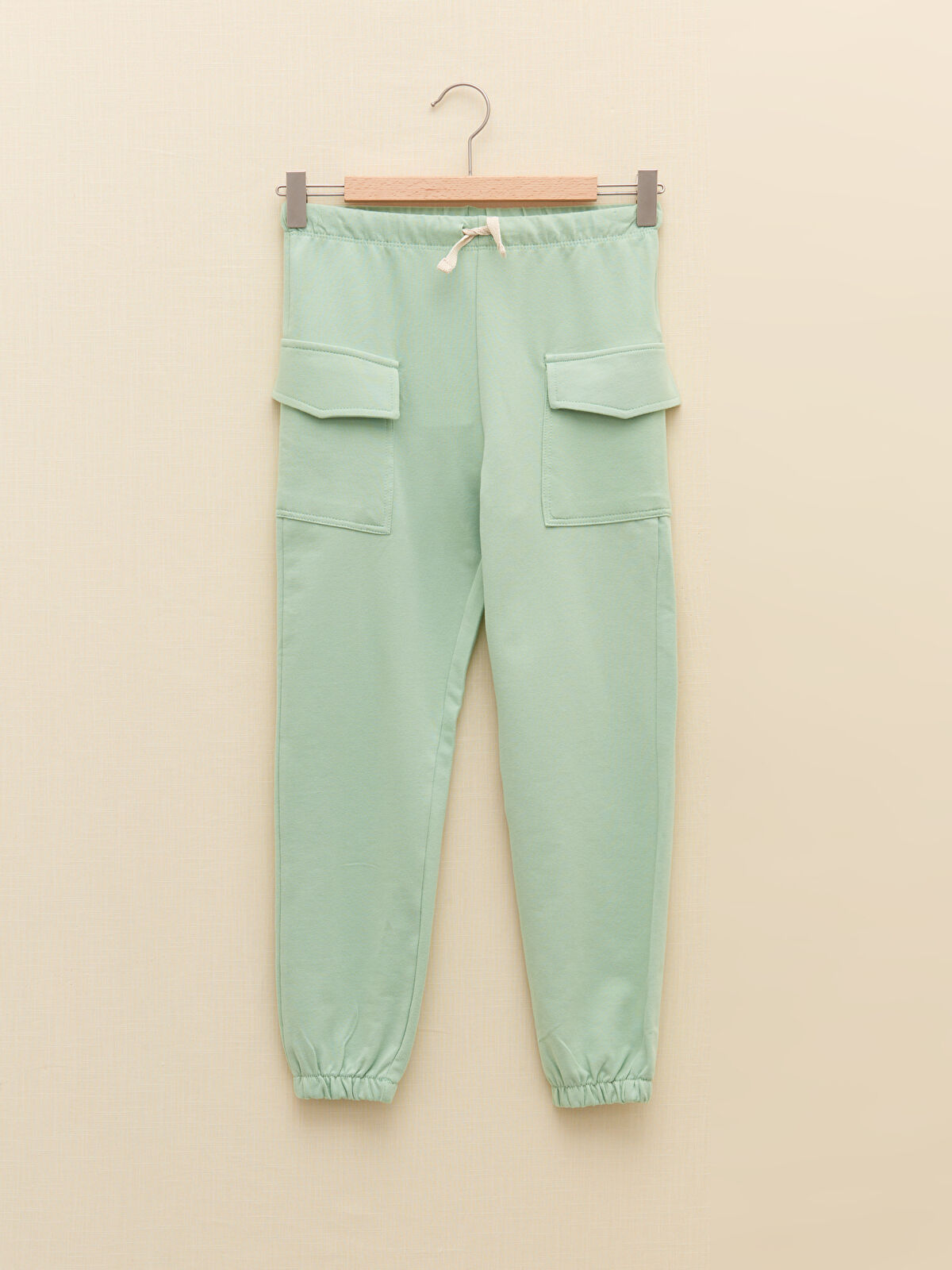 LCW GREEN Beli Lastikli Basic Kız Çocuk Jogger Eşofman Altı