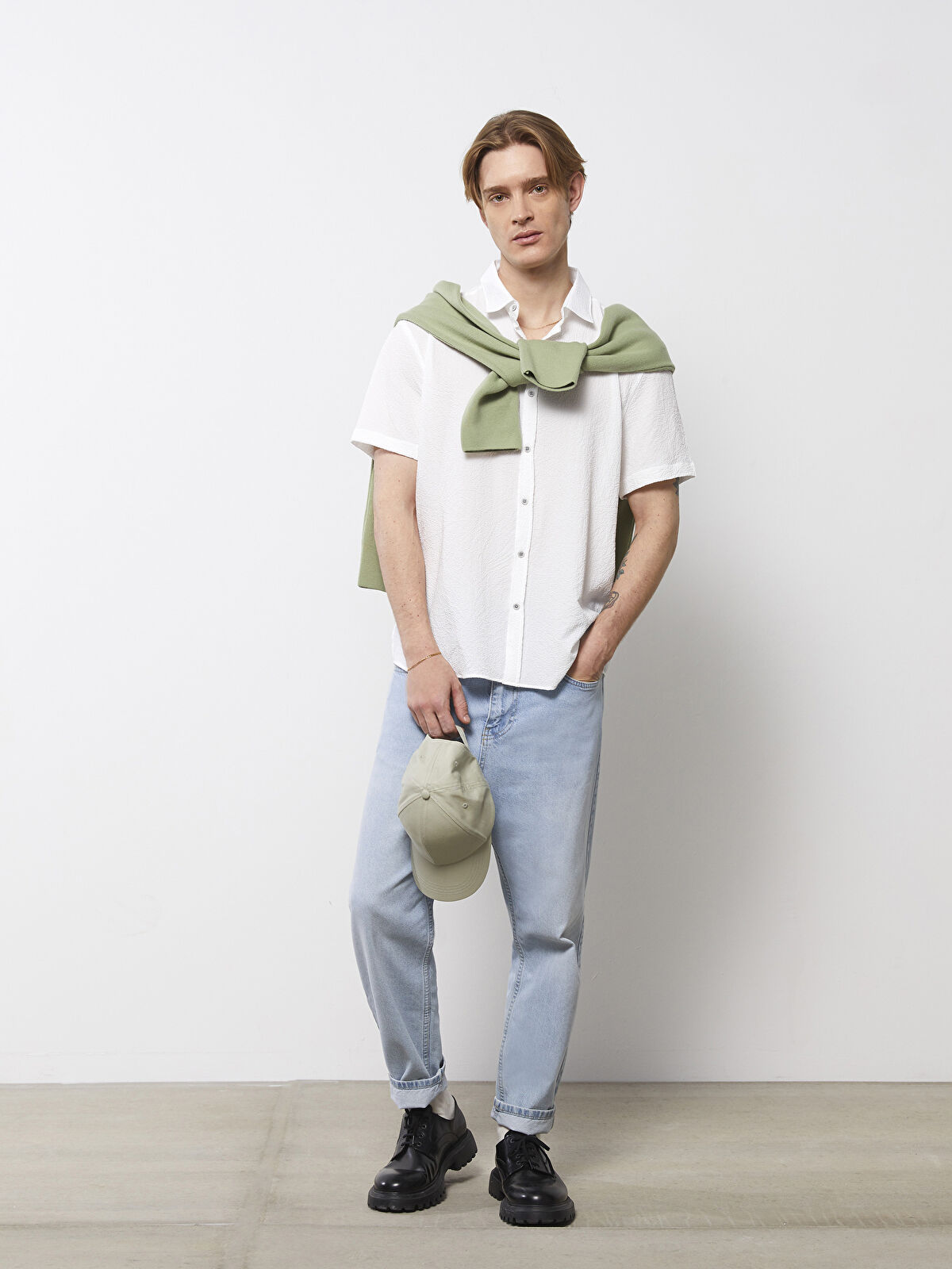 LCW VISION Rahat Kalıp Kısa Kollu Erkek Gömlek