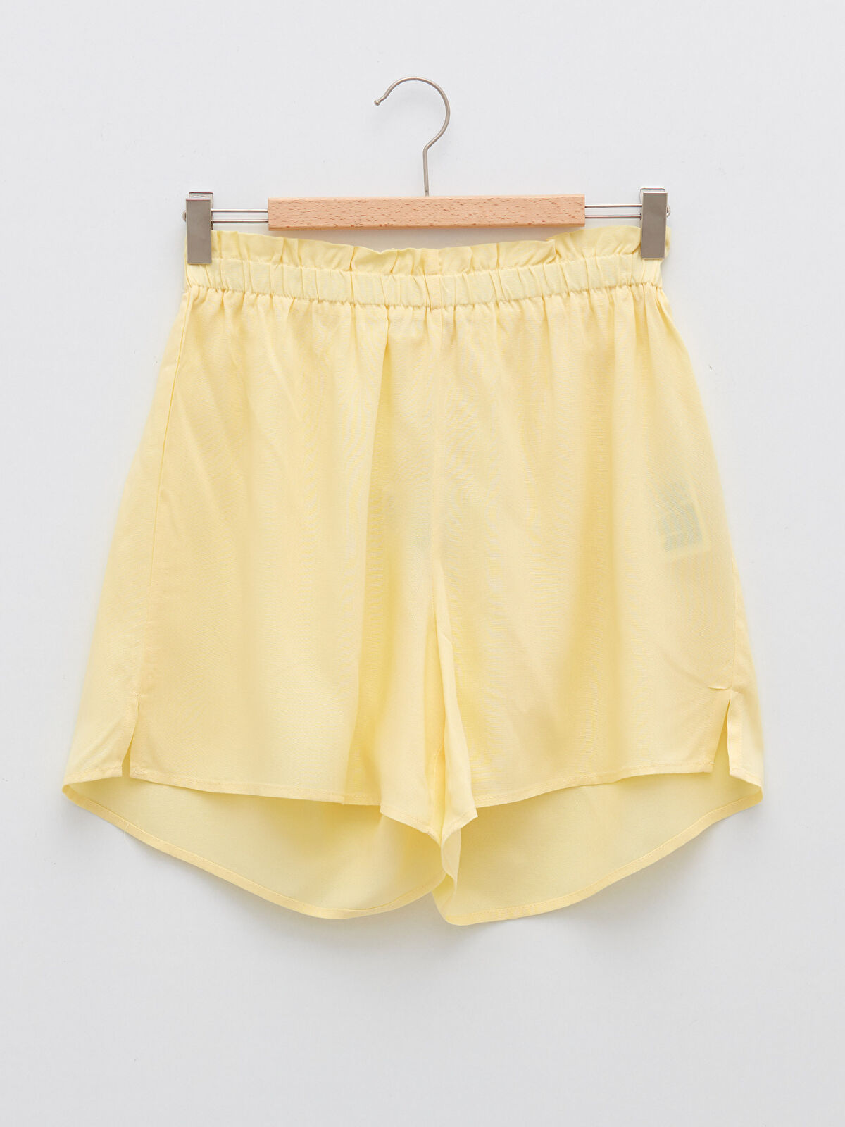 LCW DREAM Beli Lastikli Düz Viskon Kadın Deniz Şortu