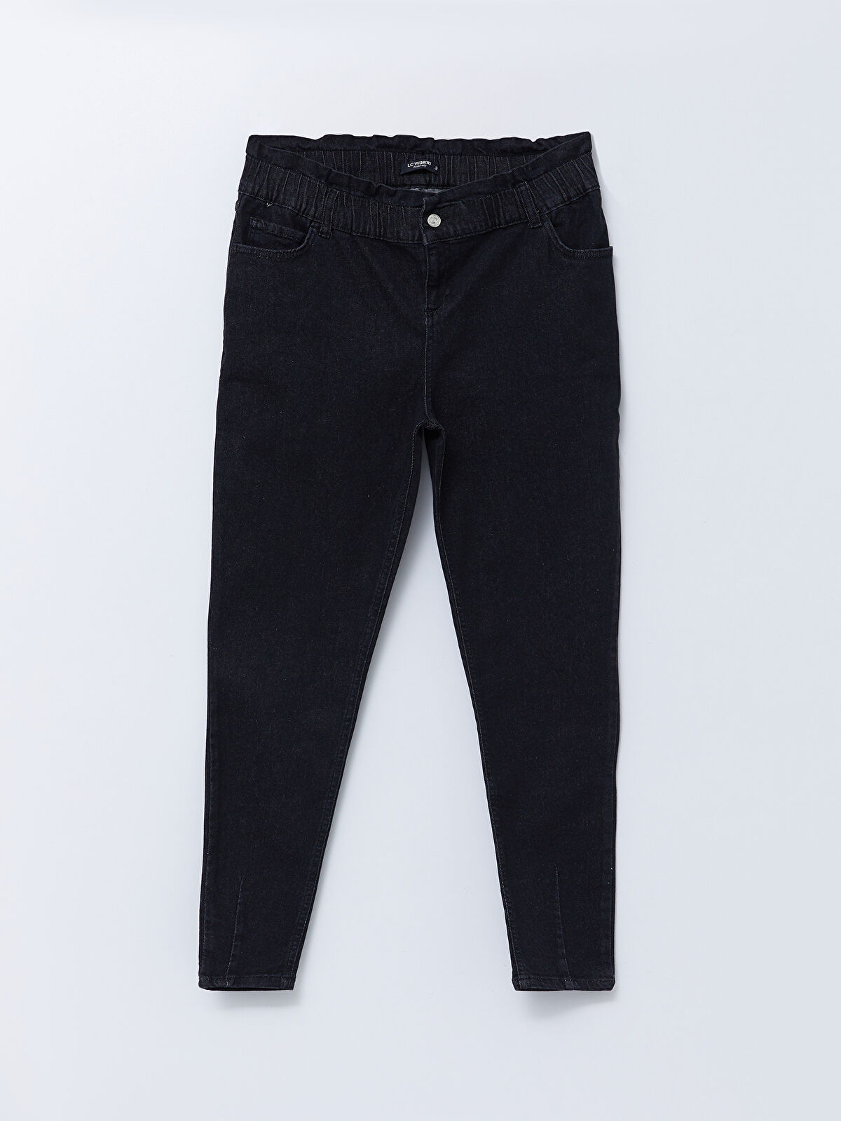 Beli Lastikli Rahat Kalıp Cep Detaylı Hamile Jean Pantolon