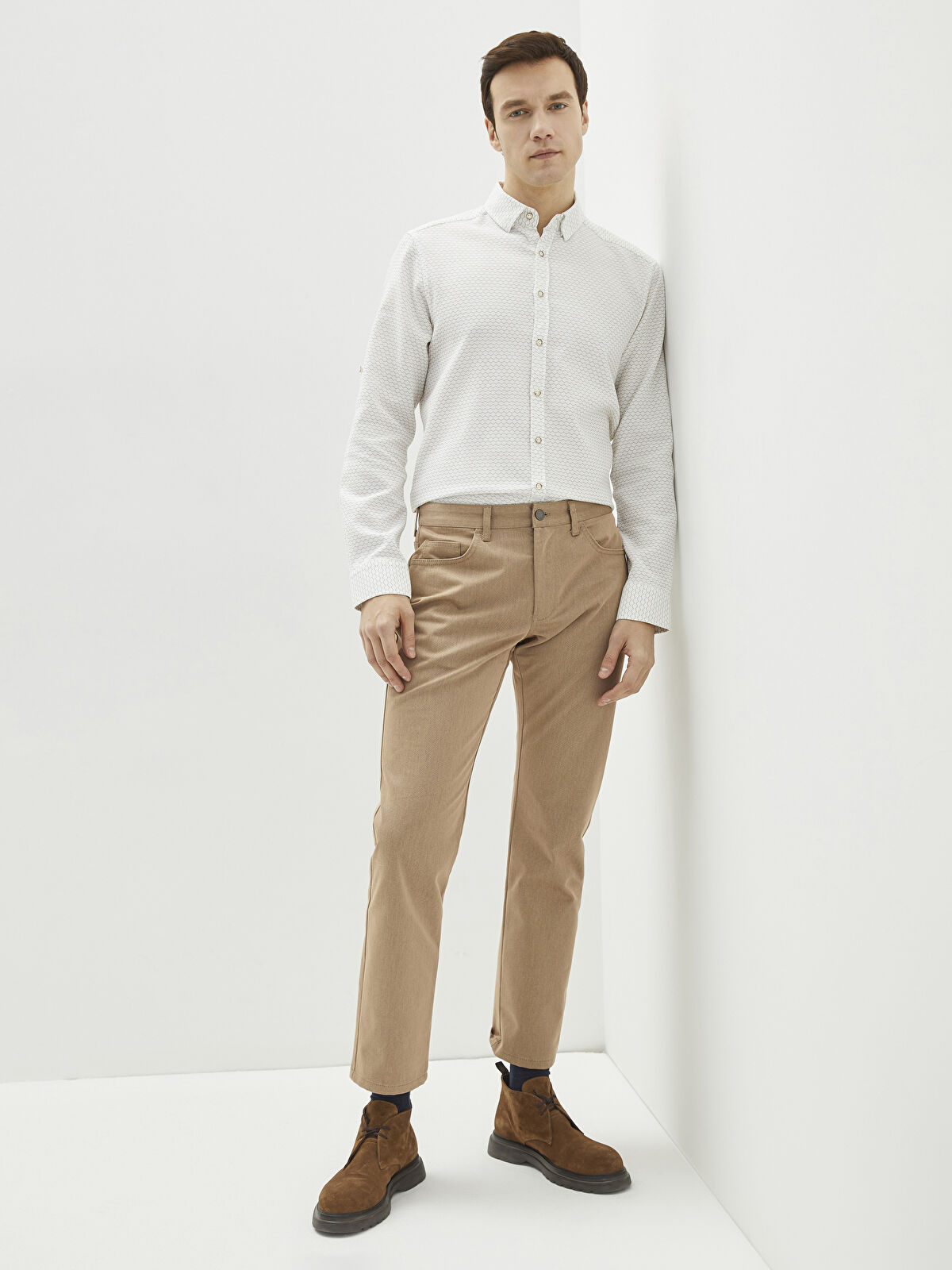 LCW CLASSIC Standart Kalıp Dokulu Erkek Pantolon