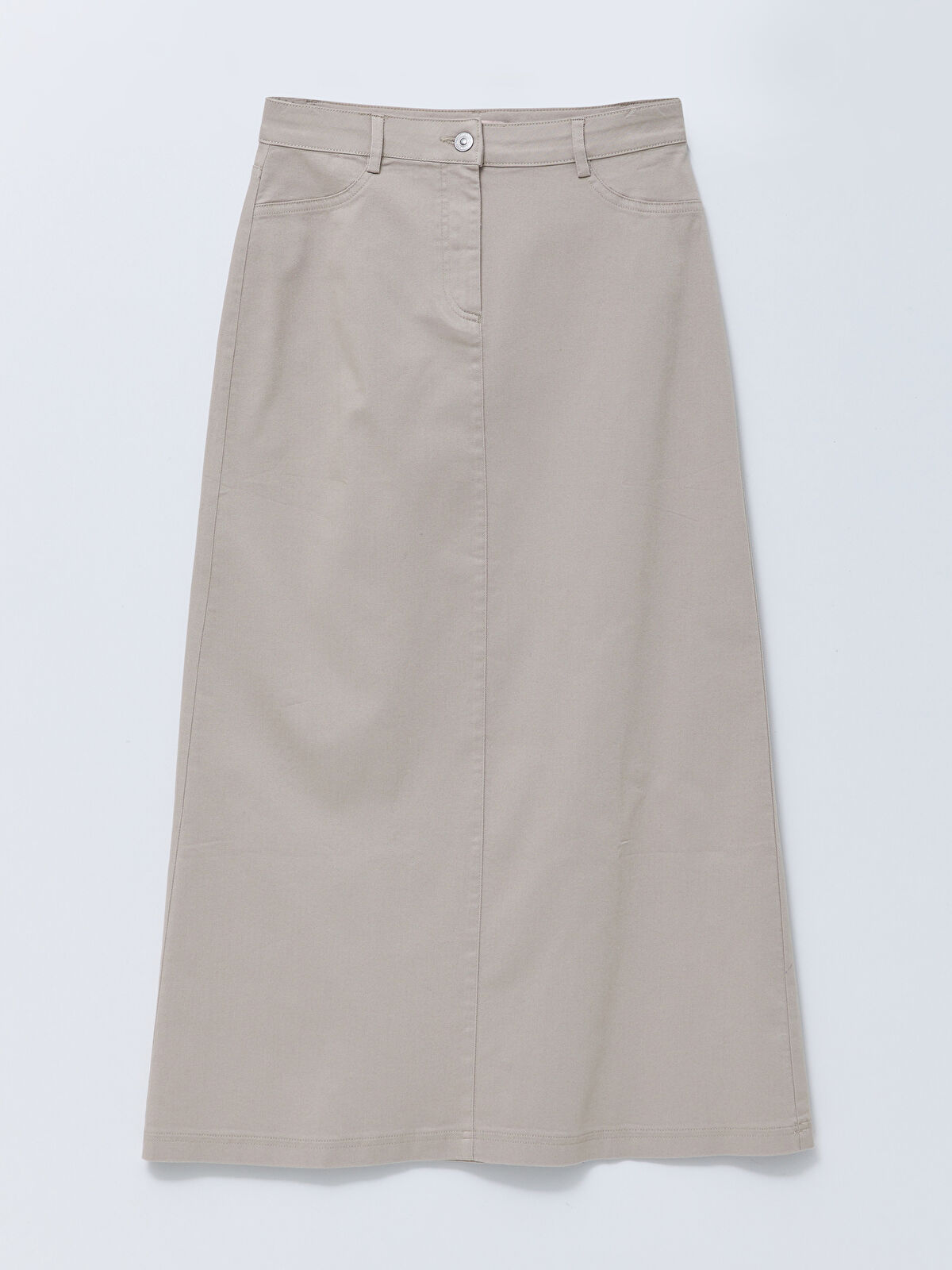 LCW GRACE Standart Fit Düz Cep Detaylı Kadın Gabardin Kadın Etek